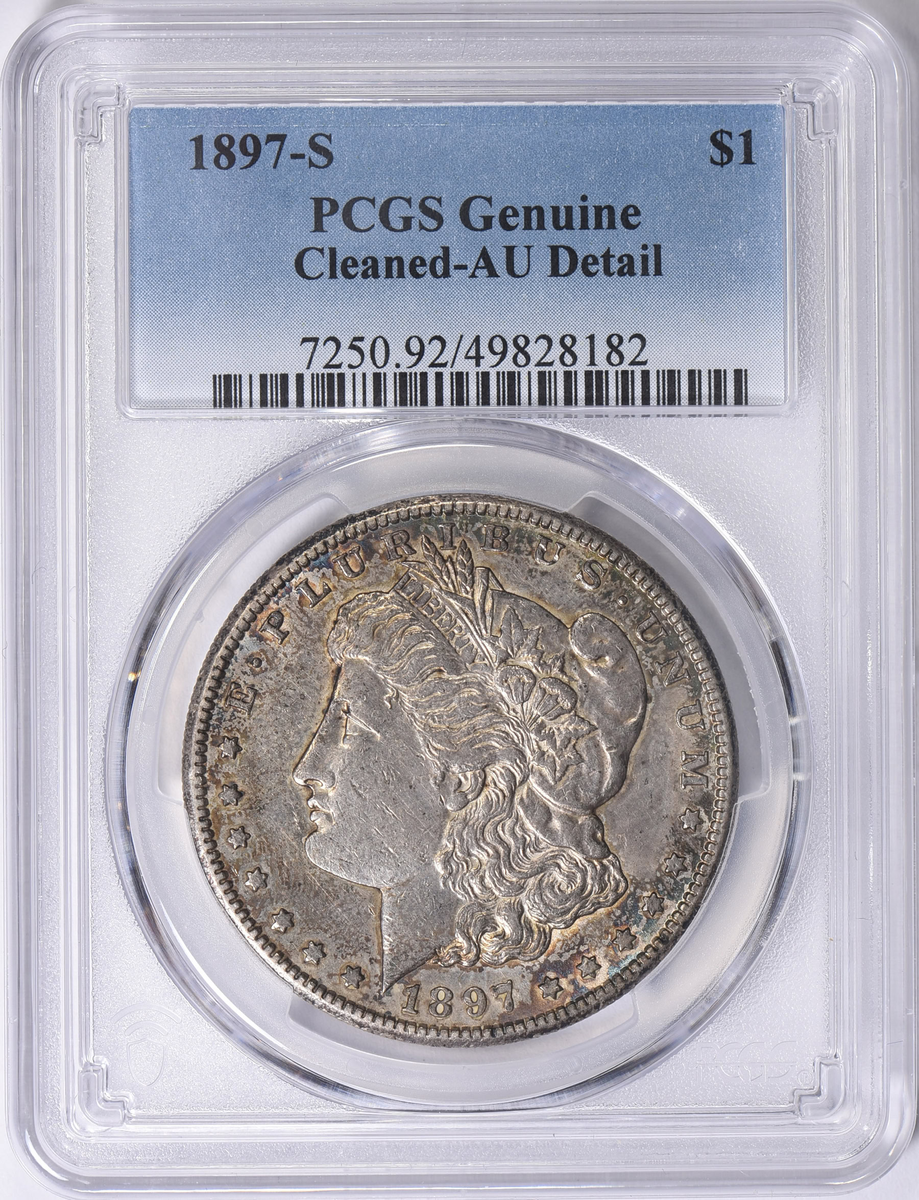 1897-S Morgan Silver Dollar PCGS Genuine AU Details (Item 1675099) | GreatCollections Coin Auctions