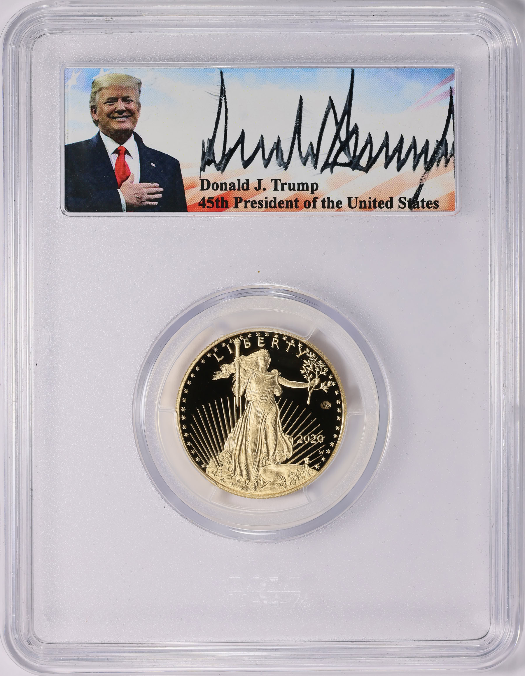 2020-W $50 One-Ounce Gold American Eagle V75 Privy 1 of 1945 Struck ...