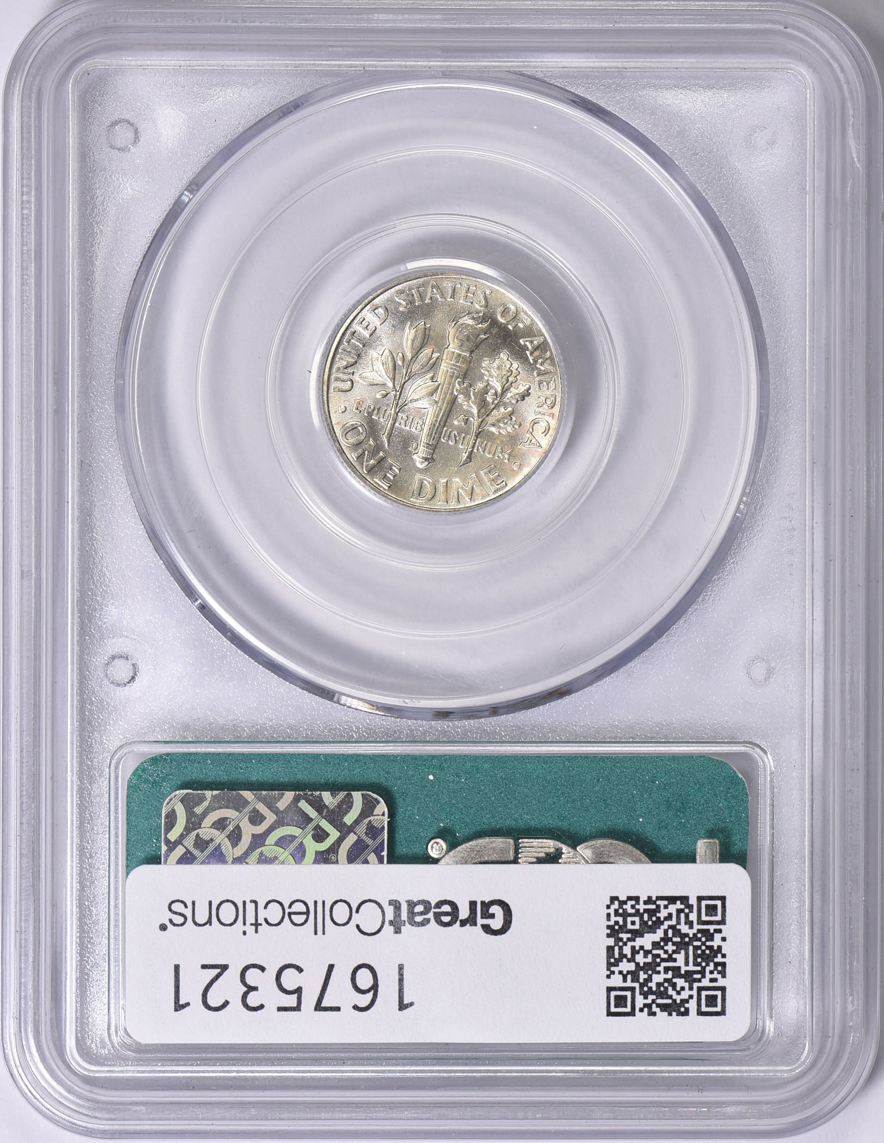 1964-D Roosevelt Dime PCGS MS-64 OGH (Doily) (Sample Slab, Different ...