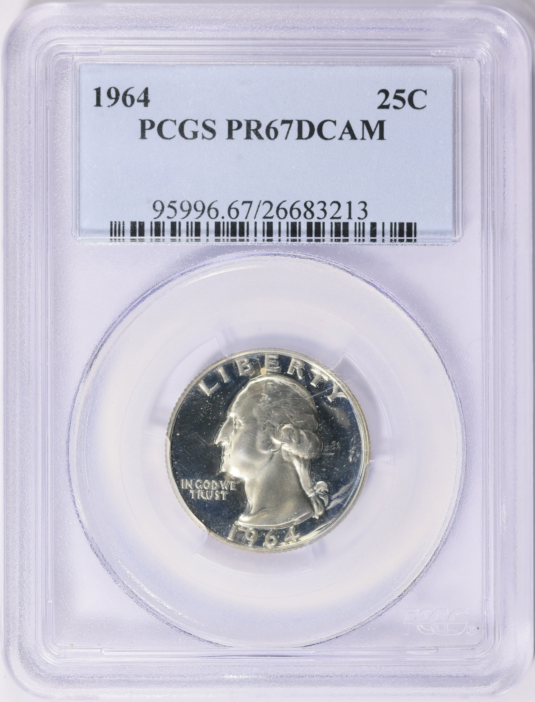 1964 Washington Quarter PCGS Proof-67 DCAM (Item 1675428 ...
