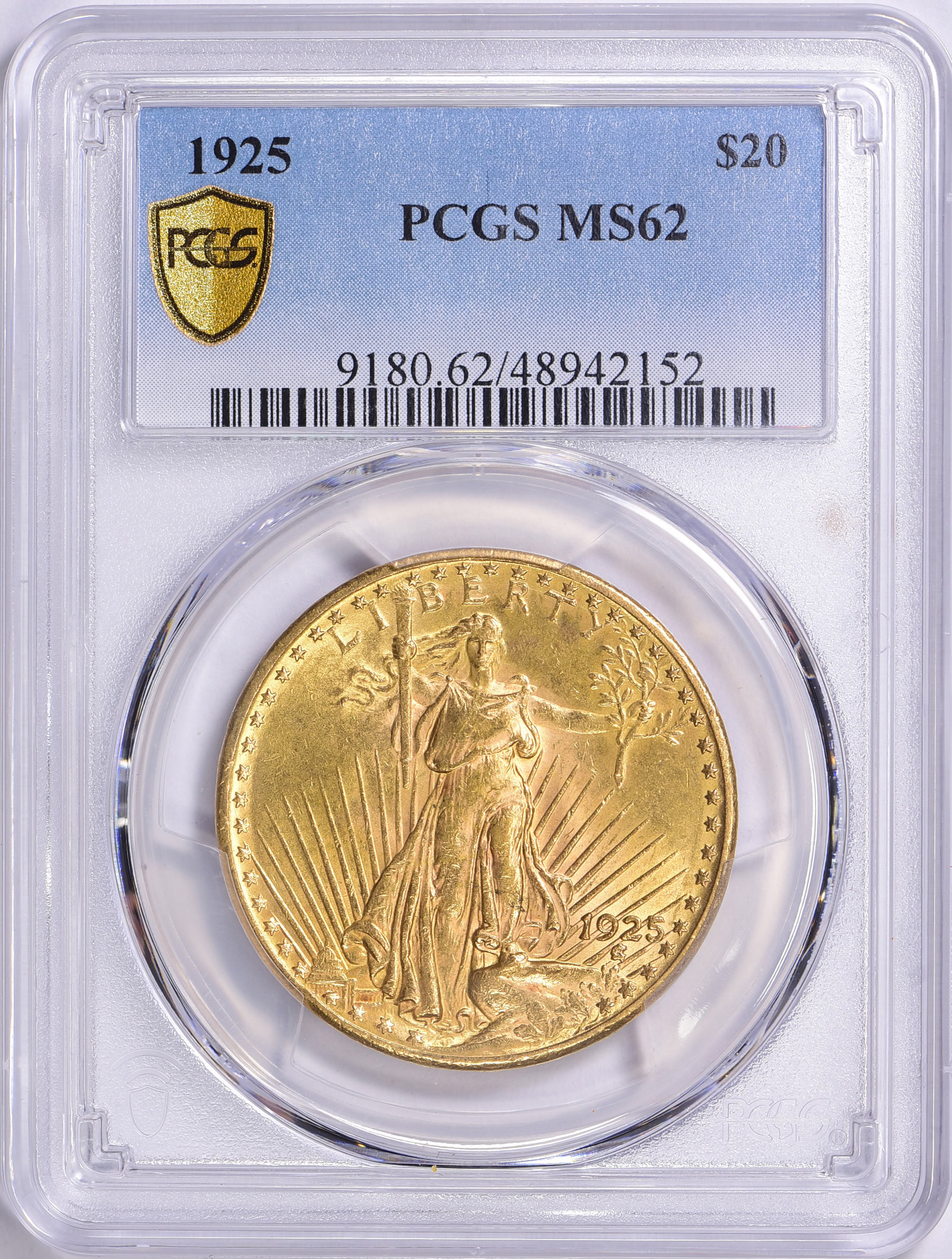 1925 Saint-Gaudens Gold Double Eagle PCGS MS-62 (Item 1675590) | GreatCollections Coin Auctions
