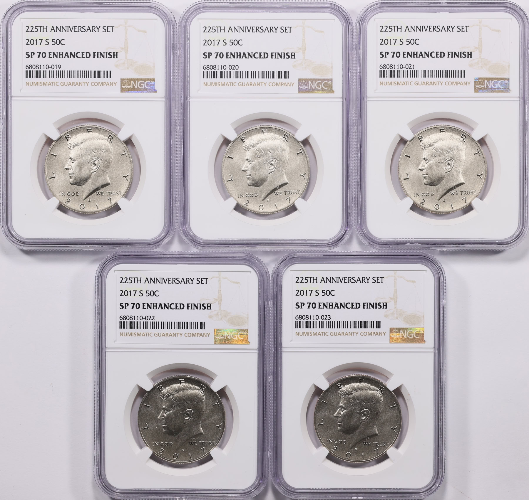 2017-S Kennedy Half Dollar (From the Enhanced Uncirculated Set) NGC SP-70 (Item 1675796 ...