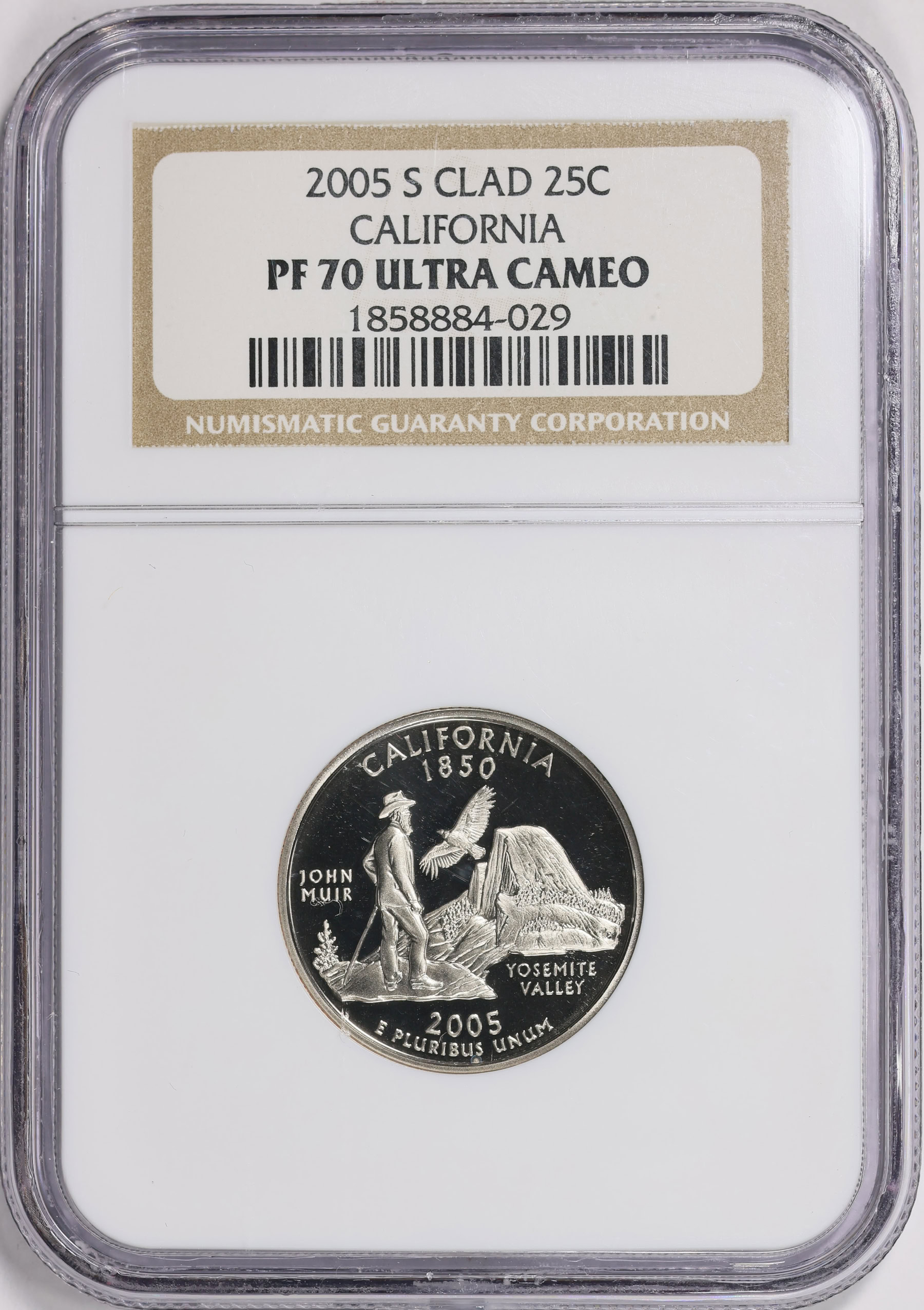 2005-S State Quarter California NGC Proof-70 UC (Item 1676208 ...