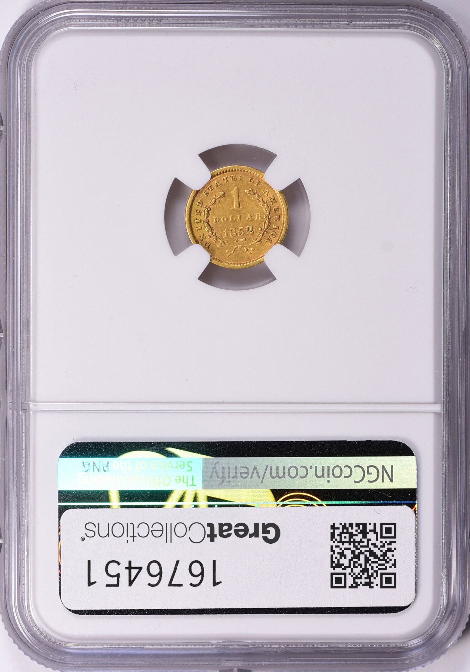1852 Liberty Gold Dollar NGC AU Details (M D Taylor Collection) (Item ...