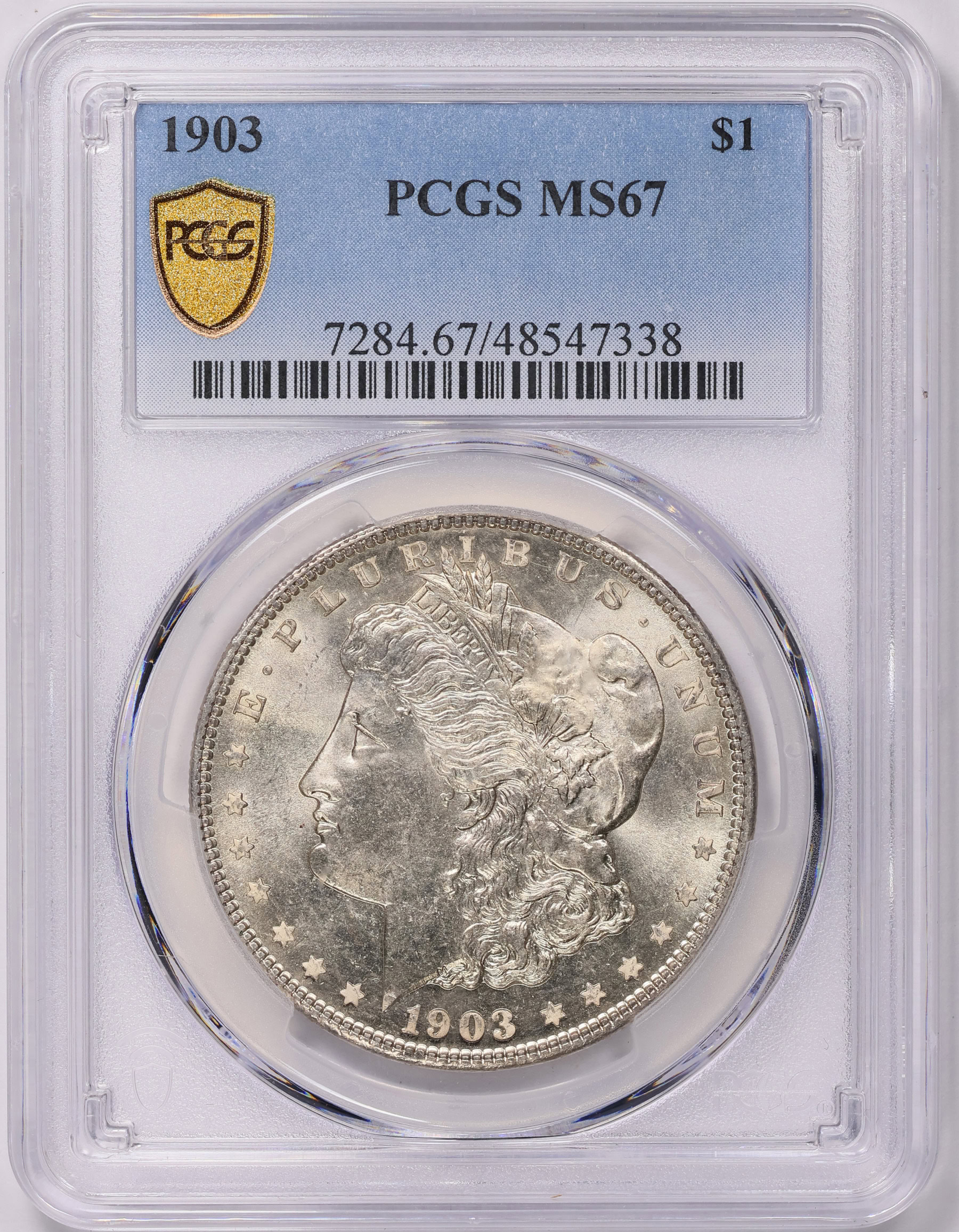 1903 Morgan Silver Dollar PCGS MS-67 (Item 1676563) | GreatCollections ...