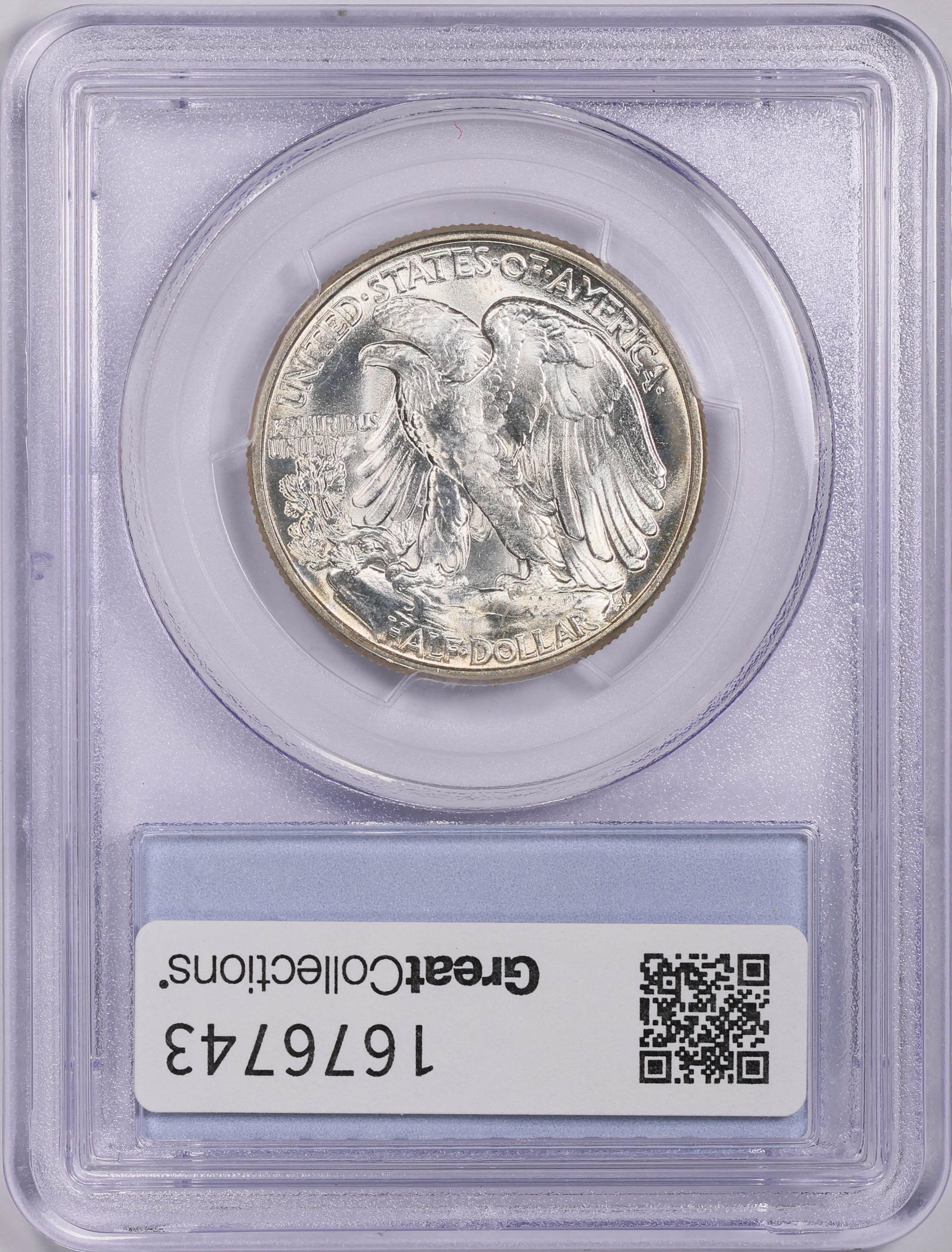 1945 Walking Liberty Half Dollar PCGS MS-67 (CAC Green) (Item 1676743) | GreatCollections Coin ...