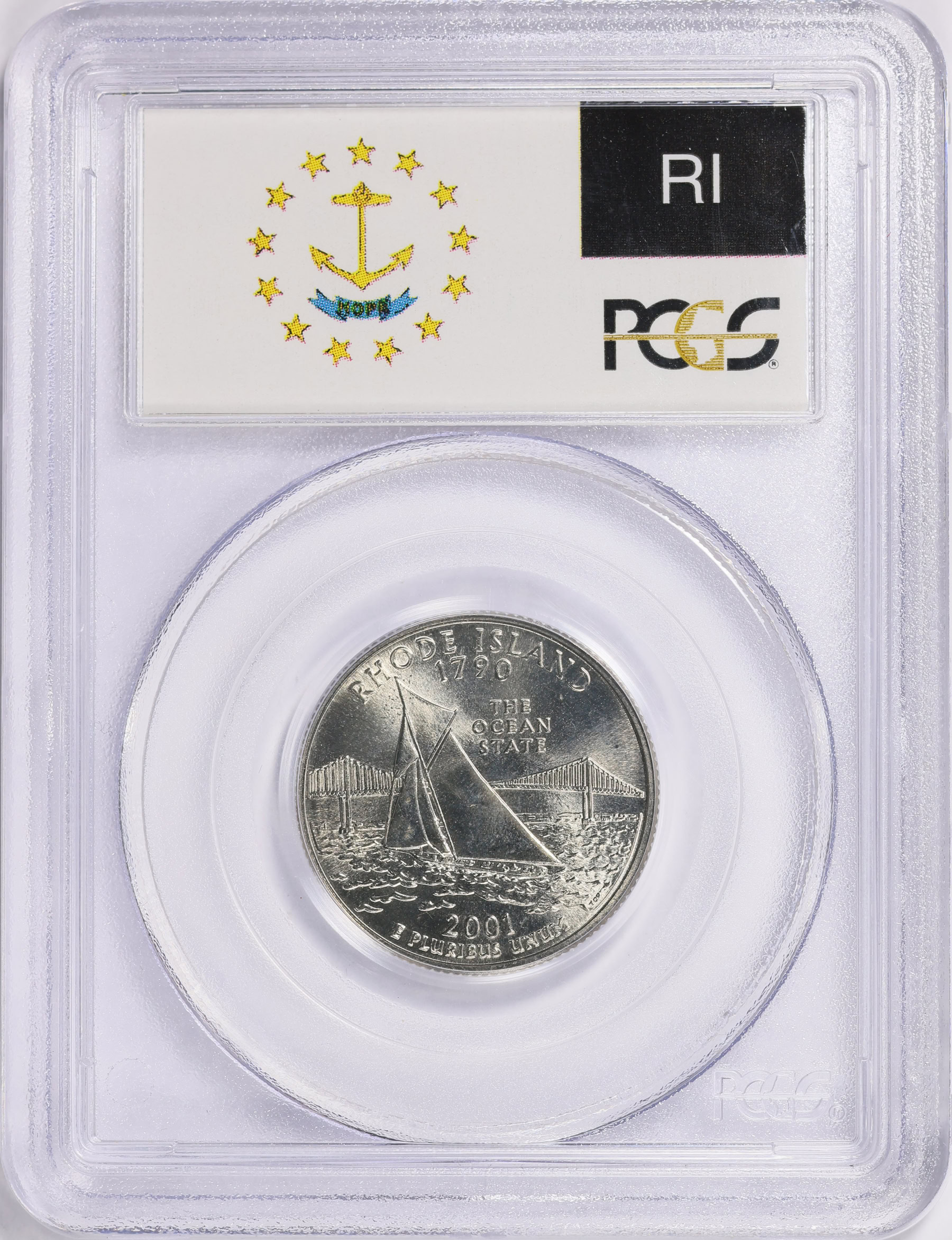 2001-P State Quarter Rhode Island PCGS MS-68 (Item 1676752 ...