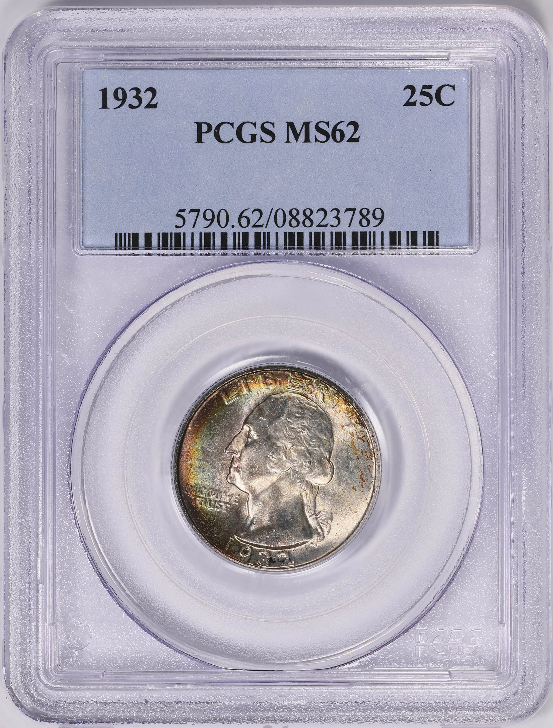 1932 Washington Quarter PCGS MS-62 (Toned) (Item 1676965) | GreatCollections Coin Auctions