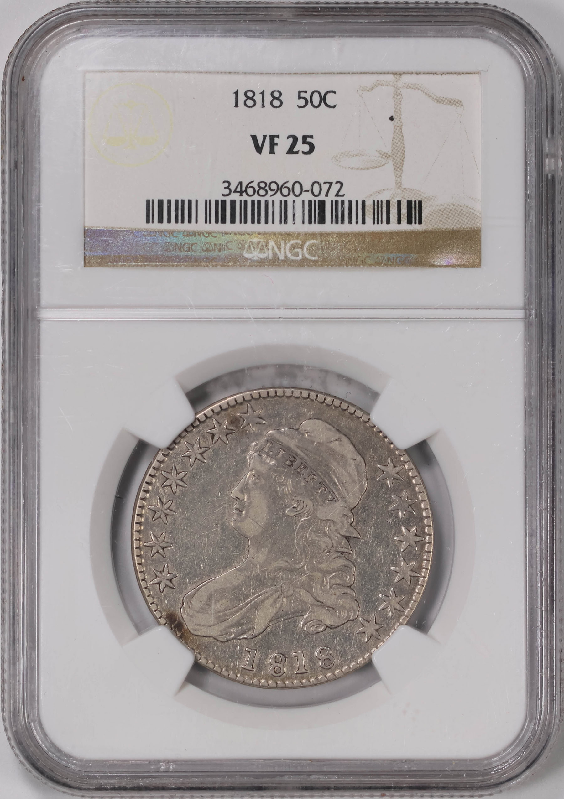 1818 Capped Bust Half Dollar NGC VF-25 (Item 1676979 ...