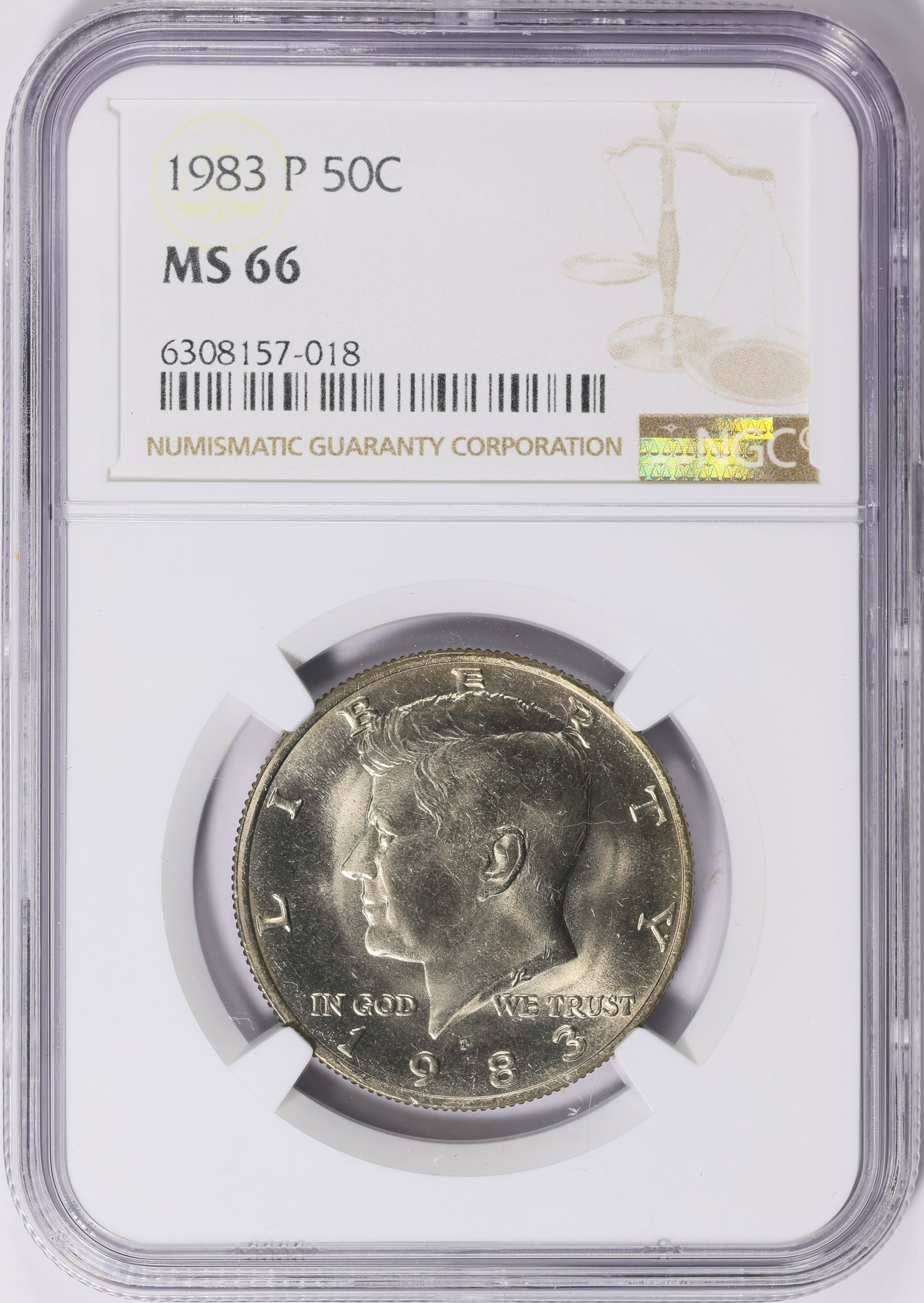1983-P Kennedy Half Dollar NGC MS-66 (Item 1677099) | GreatCollections Coin Auctions