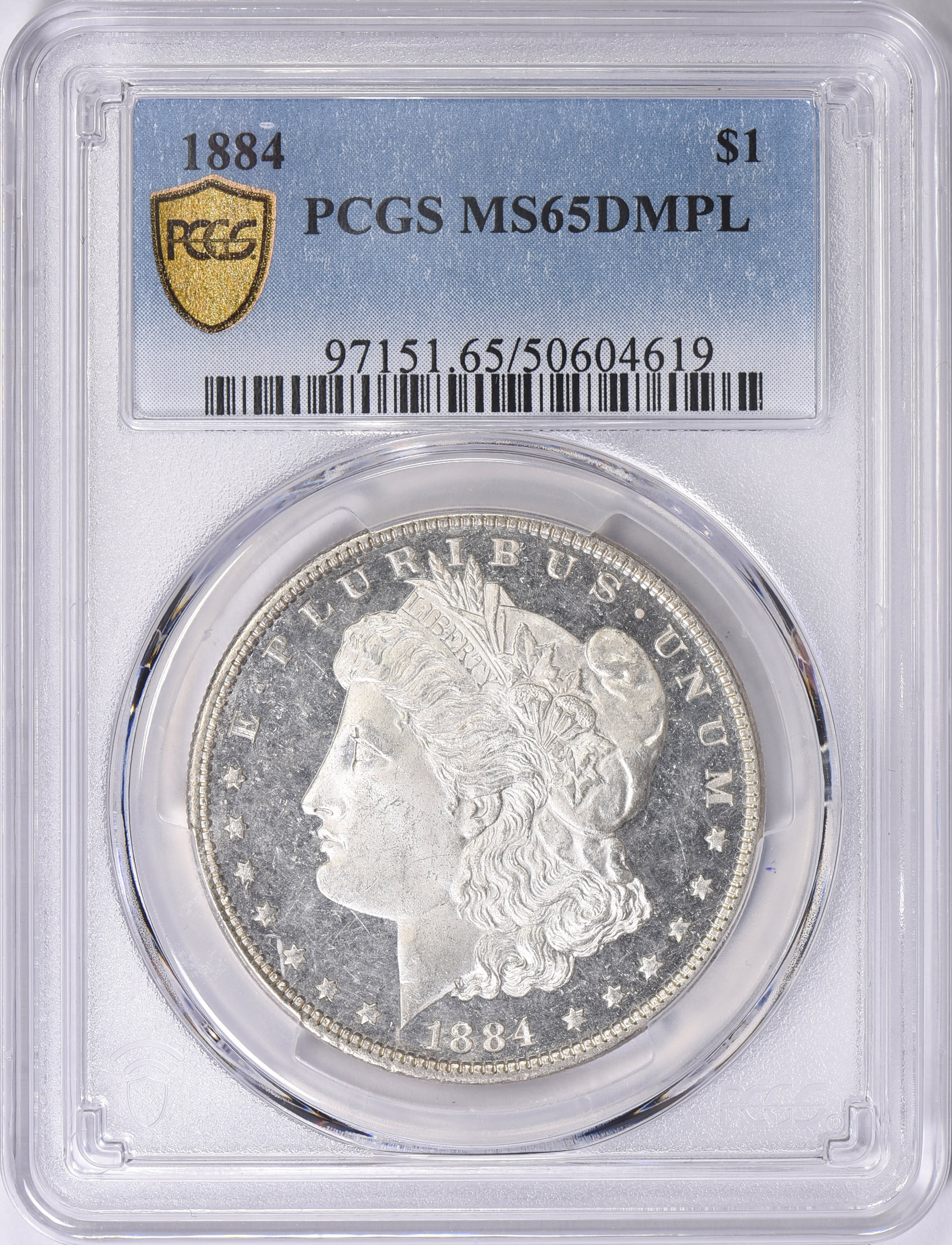 1884 Morgan Silver Dollar PCGS MS-65 DMPL (Item 1678568) | GreatCollections Coin Auctions
