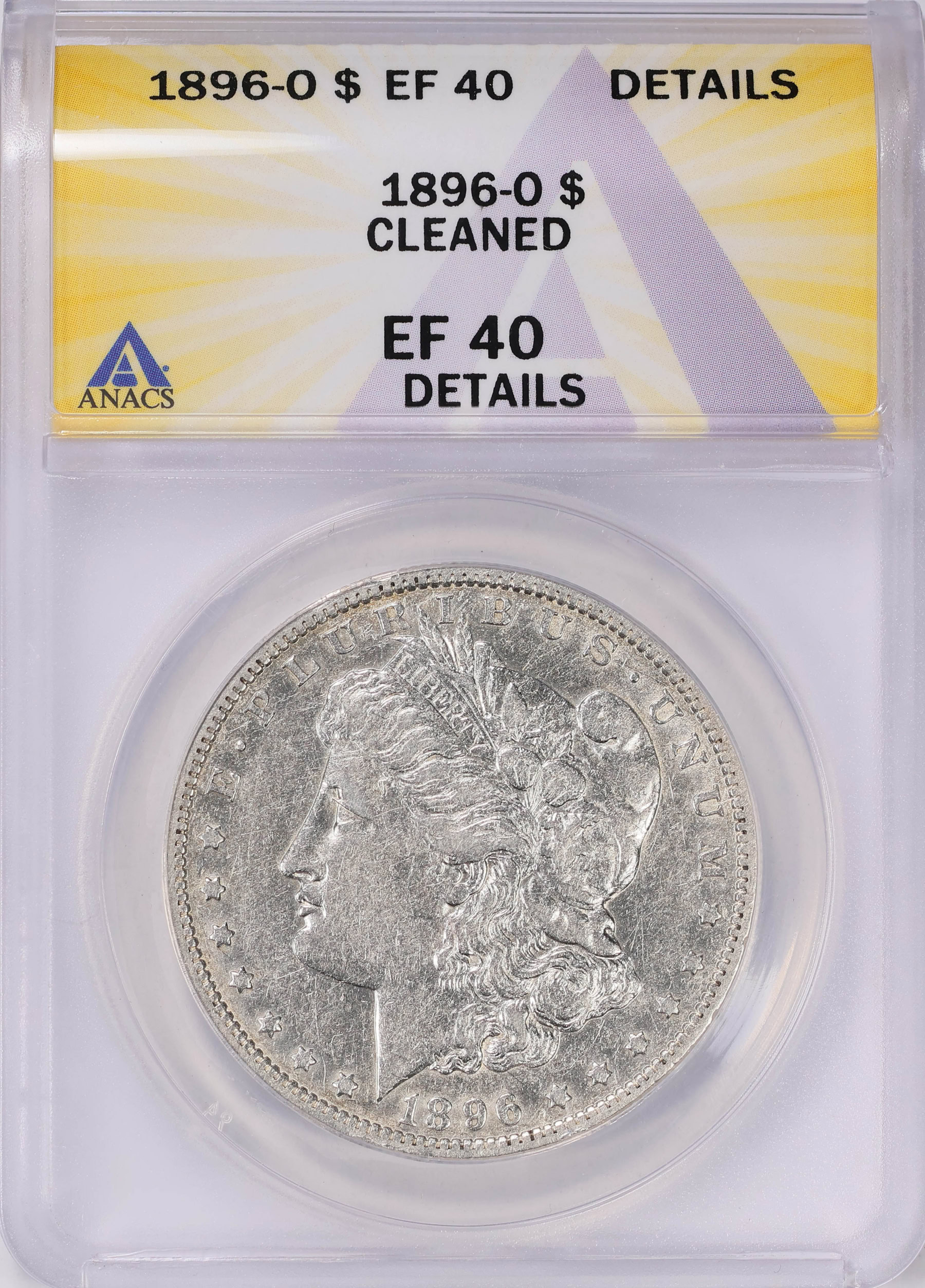 1896-O Morgan Silver Dollar ANACS XF-40 Details (Item 1678703) | GreatCollections Coin Auctions