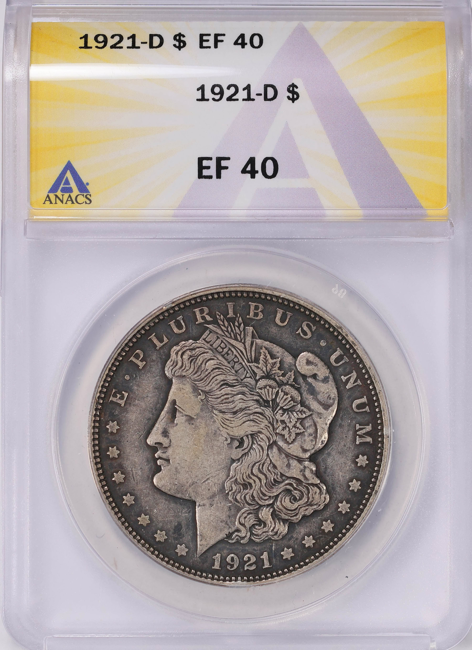 1921-D Morgan Silver Dollar ANACS XF-40 (Item 1678740 ...
