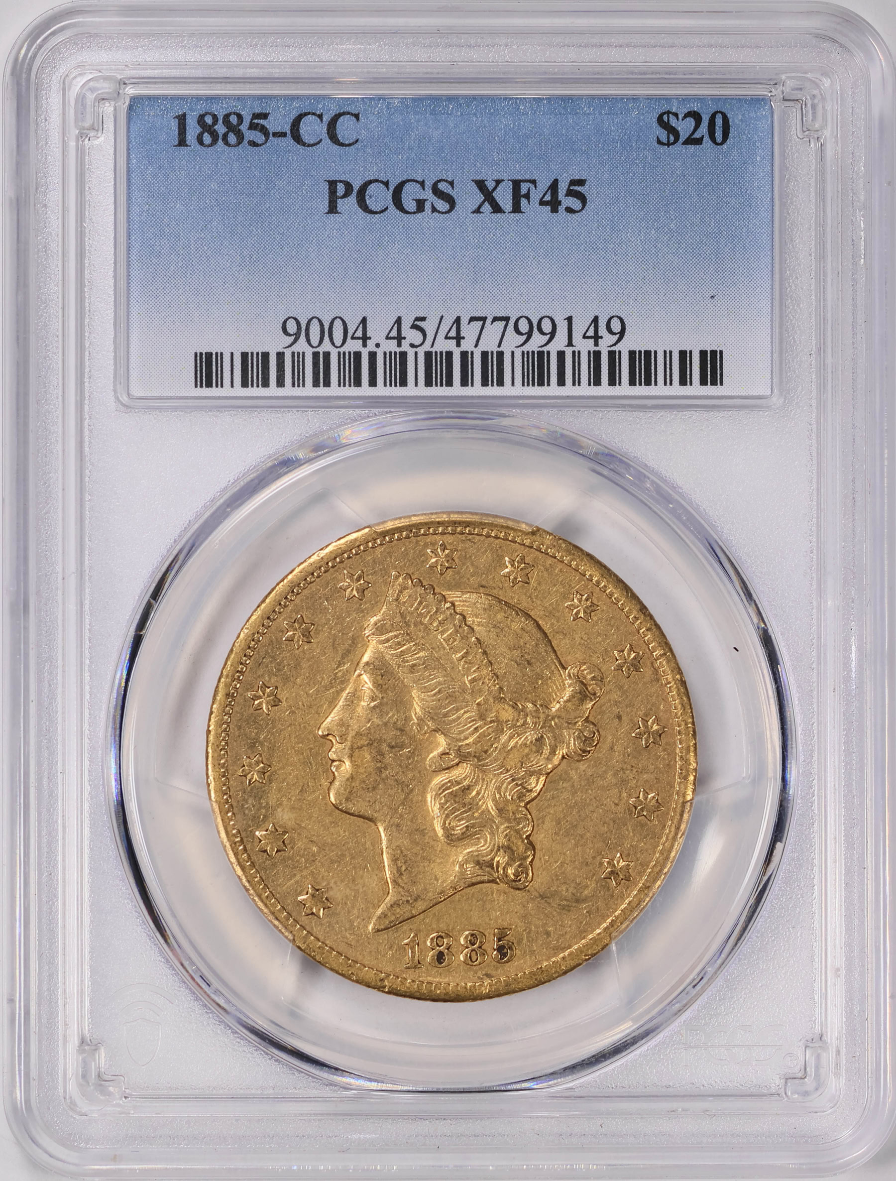 1885-CC Liberty Gold Double Eagle PCGS XF-45 (Item 1678902 ...