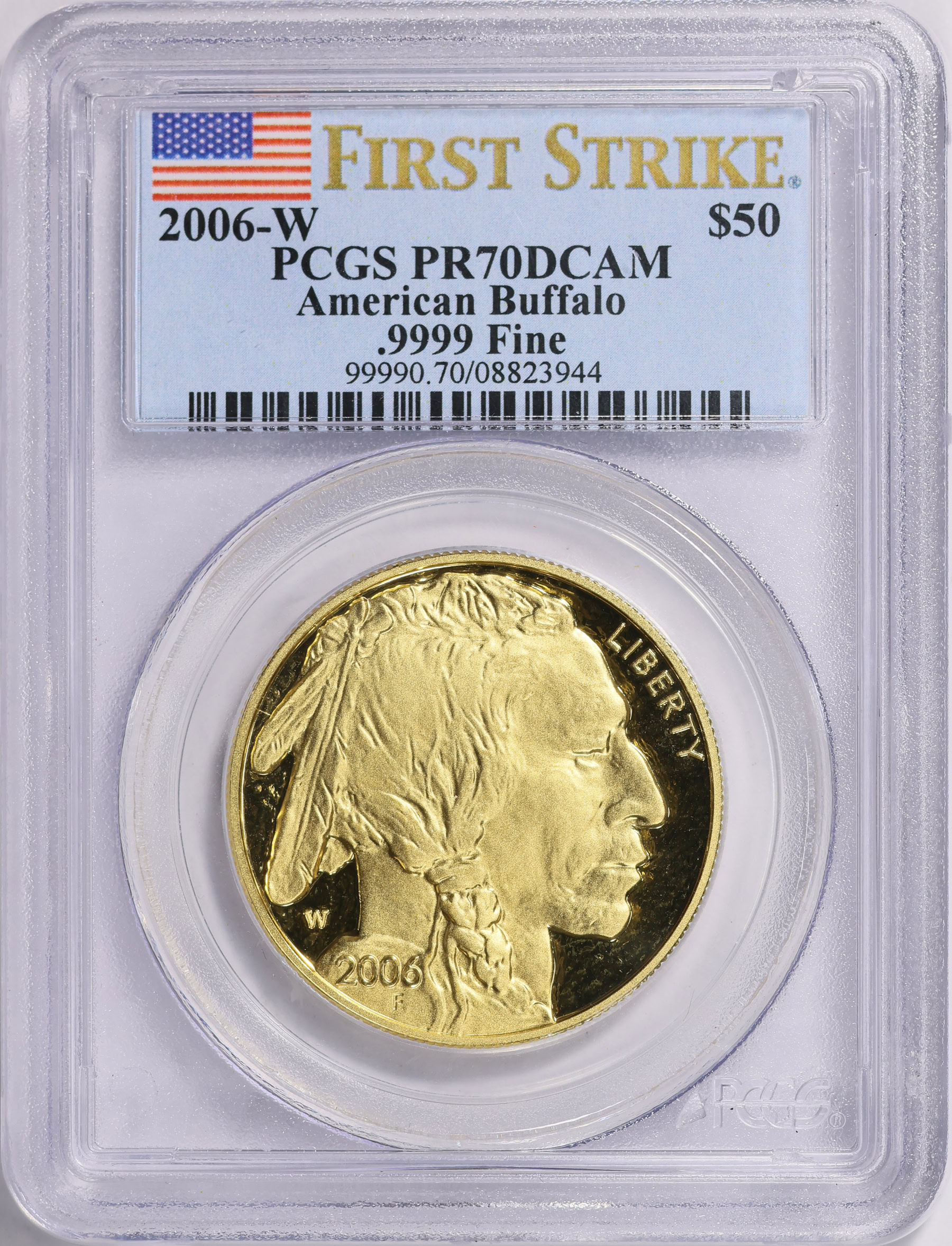 2006-W $50 One-Ounce Gold American Buffalo First Strike PCGS Proof-70 DCAM (Item 1679529 ...