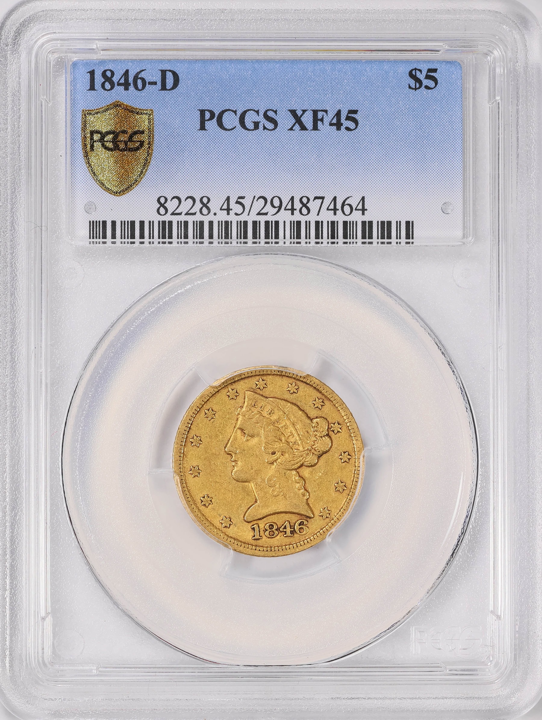 1846-D Liberty Gold Half Eagle PCGS XF-45 (Item 1679613 ...