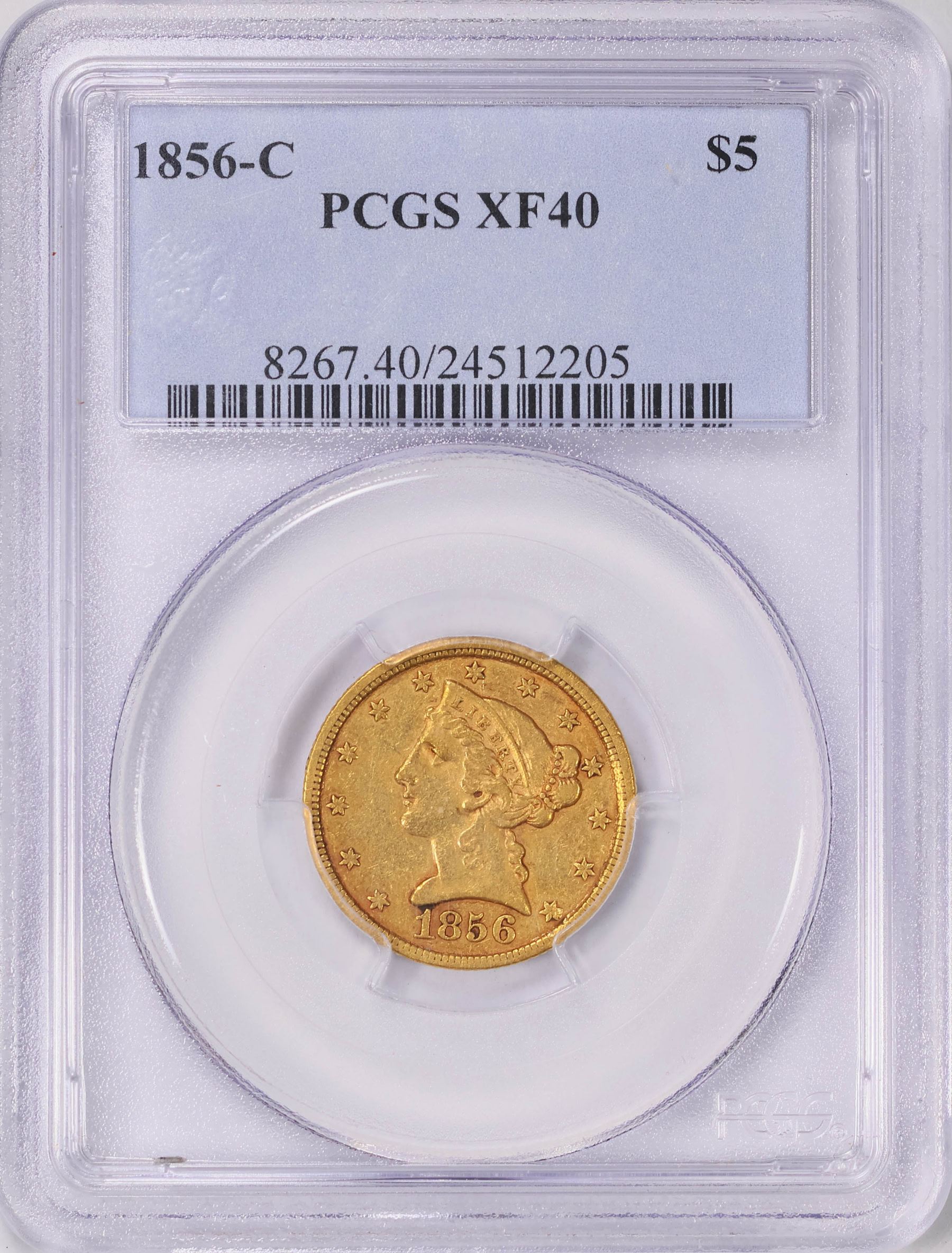 1856-C Liberty Gold Half Eagle PCGS XF-40 (Item 1679633 ...
