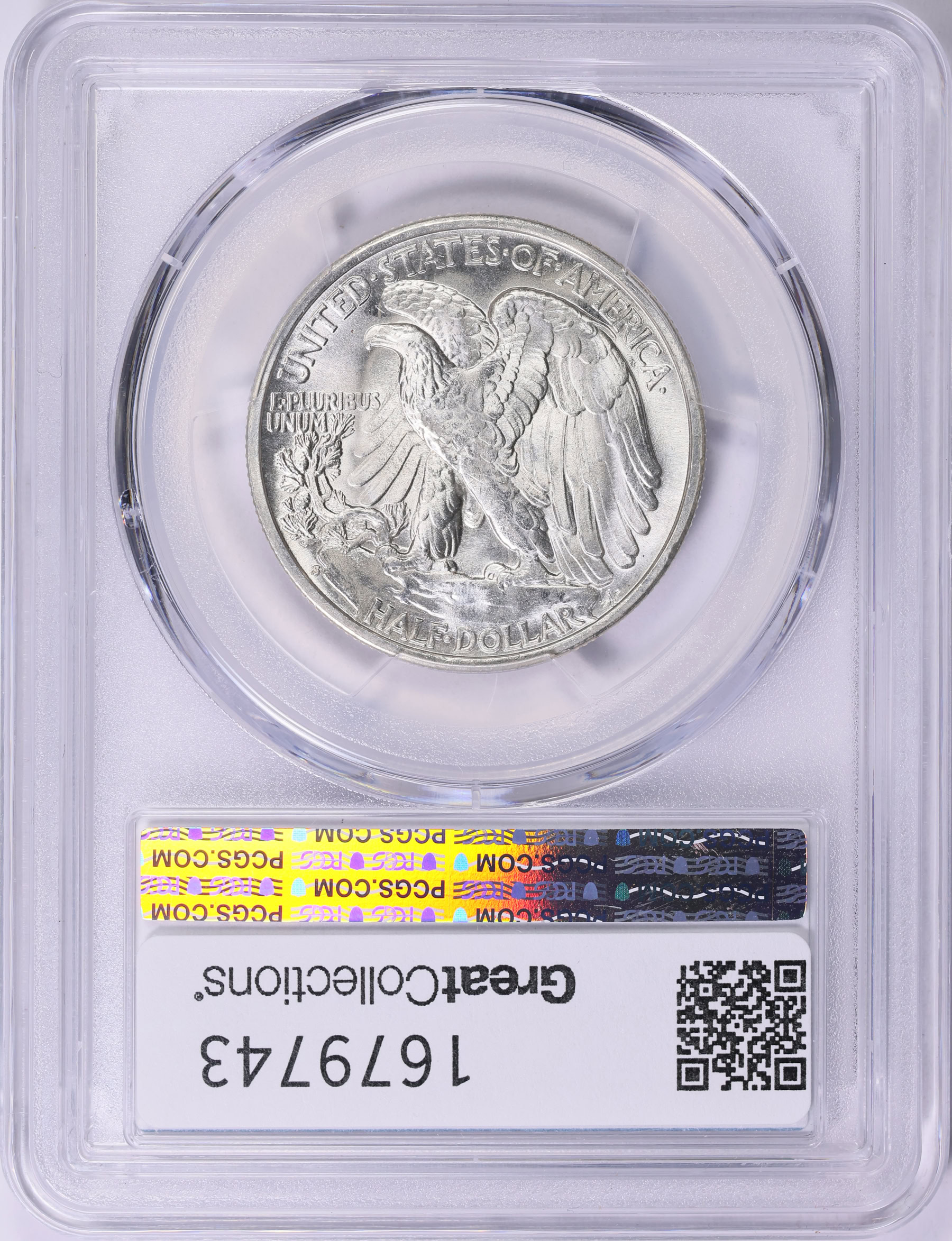 1940-S Walking Liberty Half Dollar PCGS MS-66+ (CAC Green) (Item 1679743) | GreatCollections ...