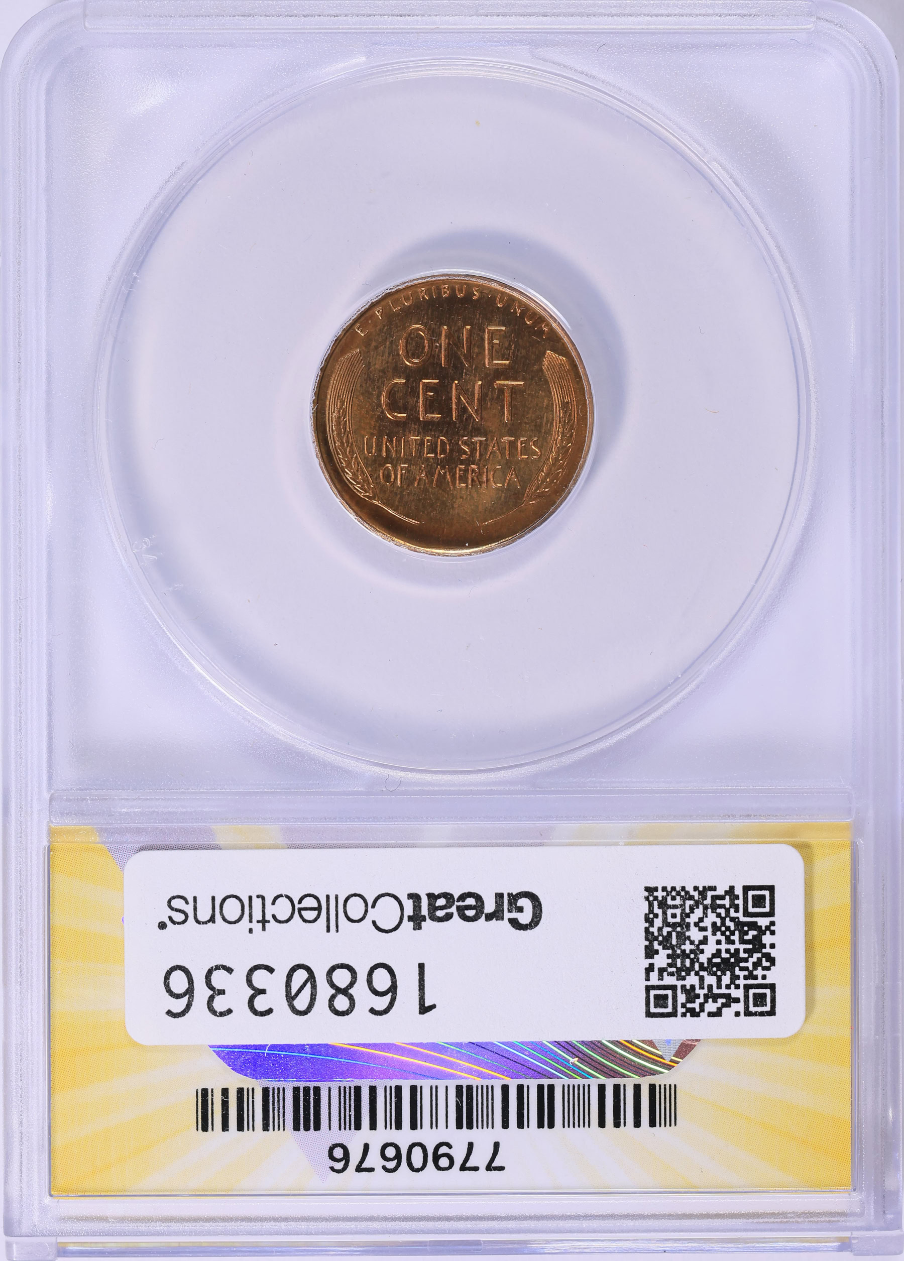 1955 Lincoln Cent ANACS Proof-66 RD (Item 1680336) | GreatCollections ...