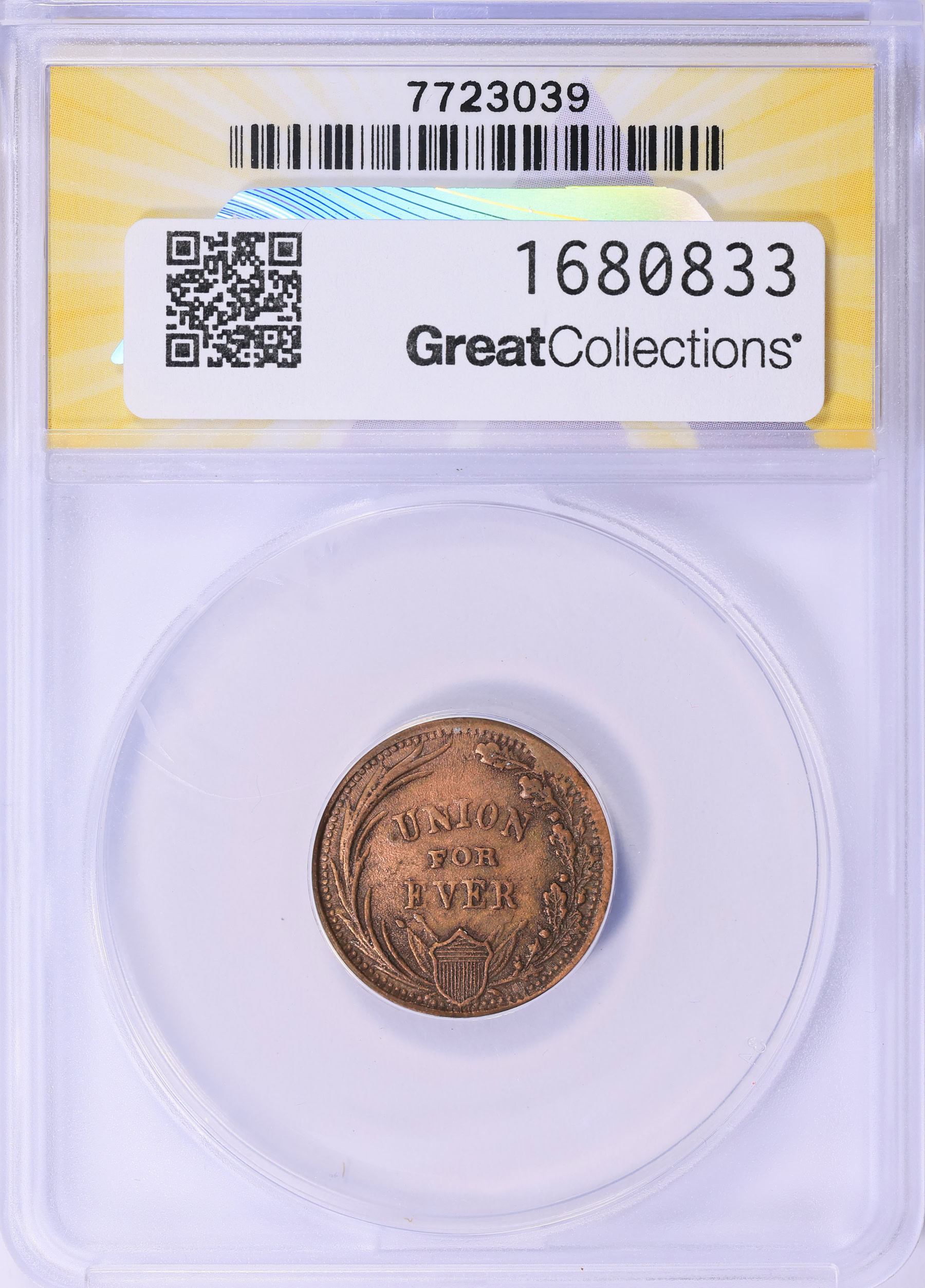 1863 Liberty And No Slavery - Union For Ever Civil War Token F-36/271a ...