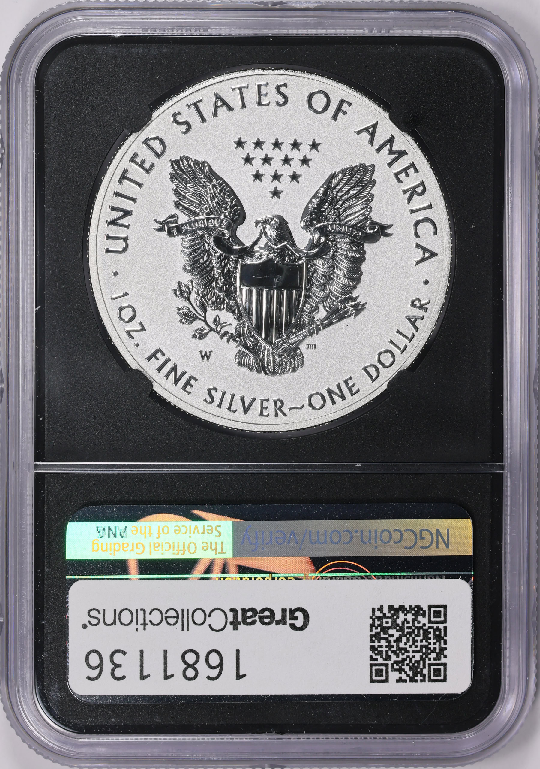 2021-W $1 Silver Eagle Type 1 Reverse Proof First Day of Issue NGC ...