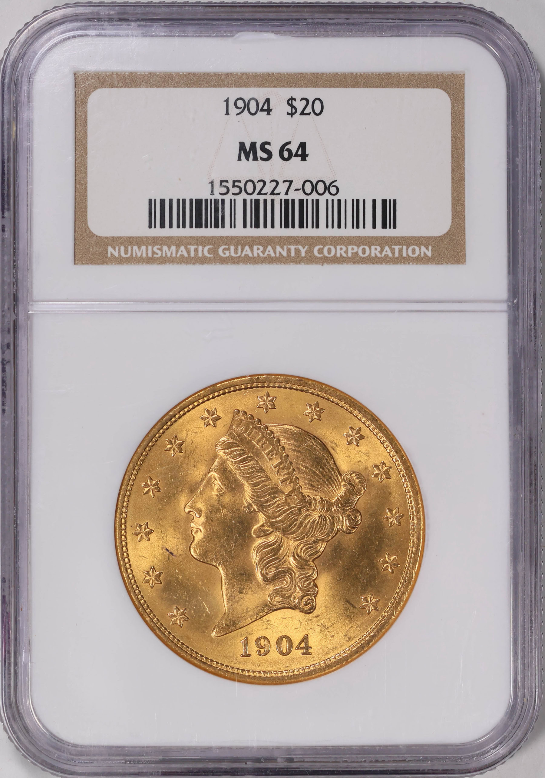 1904 Liberty Gold Double Eagle NGC MS-64 (Item 1681401) | GreatCollections Coin Auctions