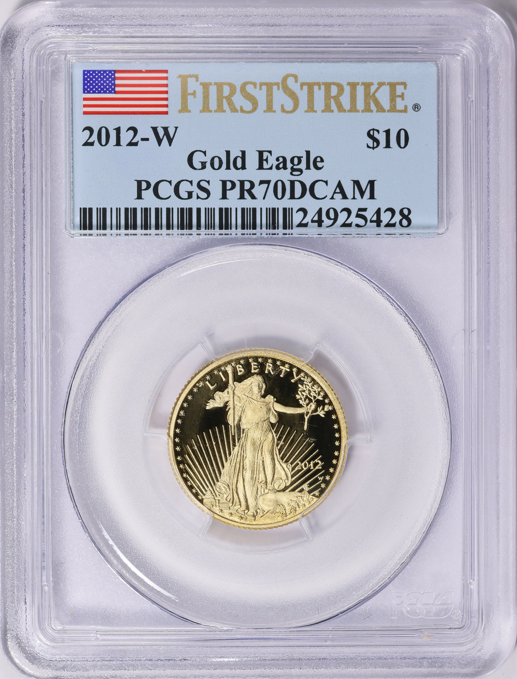 2012-W $10 Quarter-Ounce Gold American Eagle First Strike PCGS Proof-70 ...