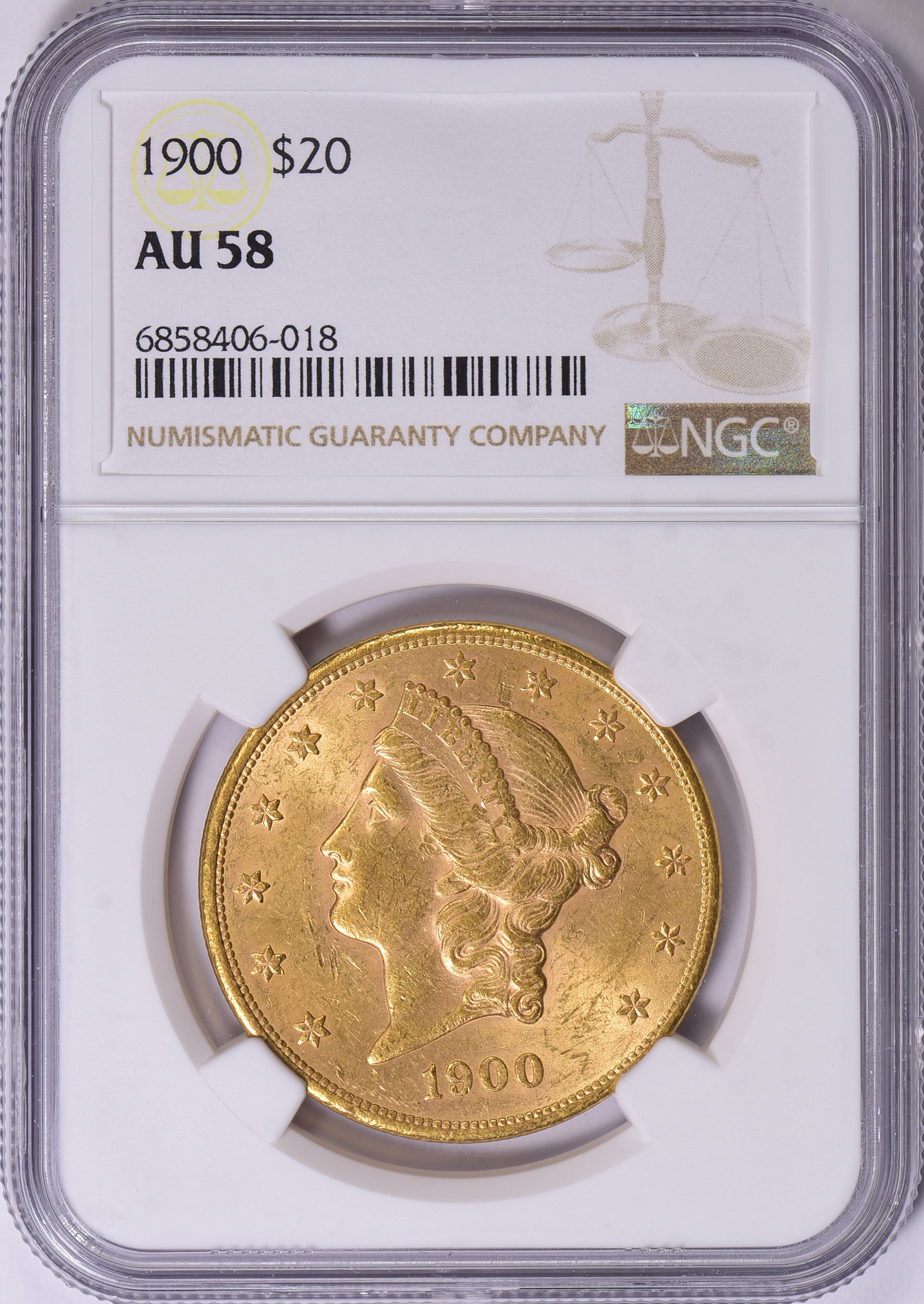 1900 Liberty Gold Double Eagle NGC AU-58 (Item 1682264 ...