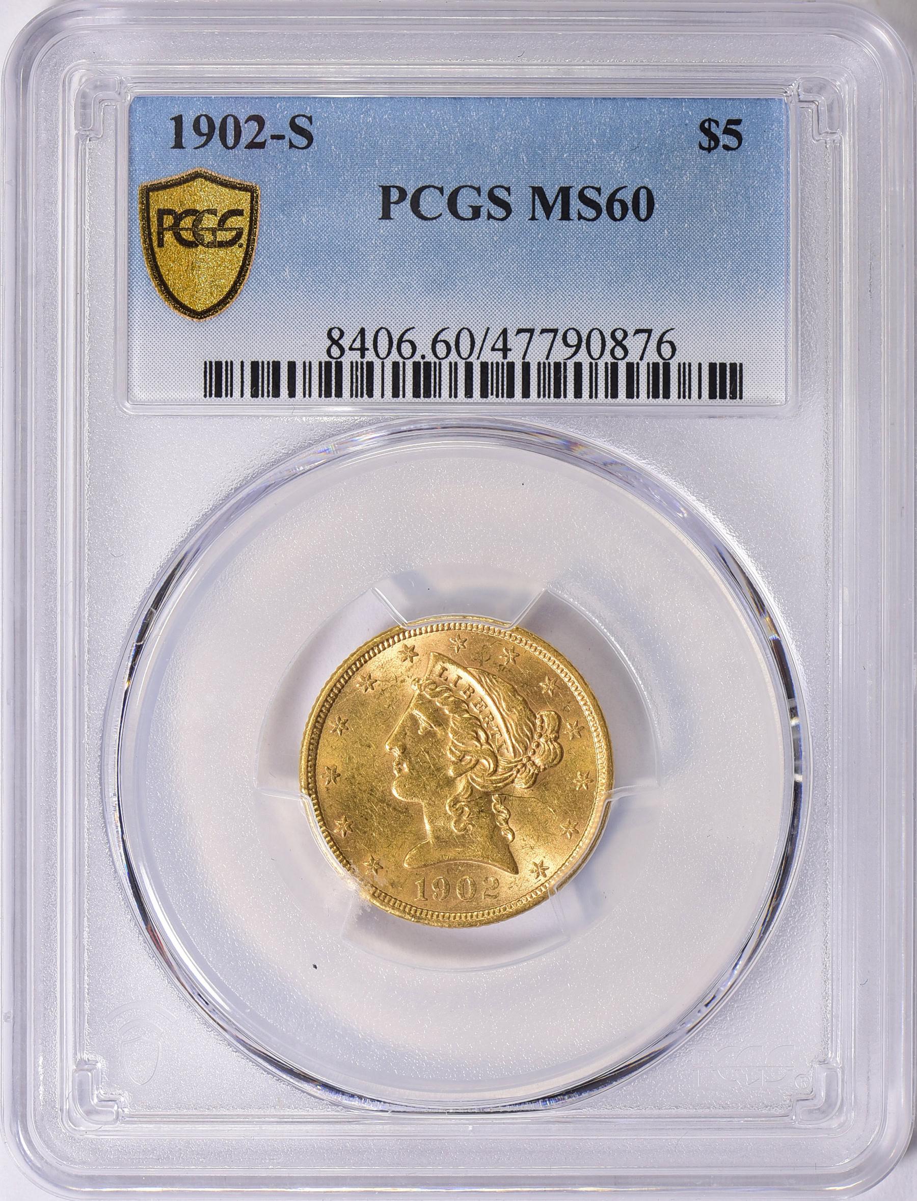 1902-S Liberty Gold Half Eagle PCGS MS-60 (Item 1682295 ...