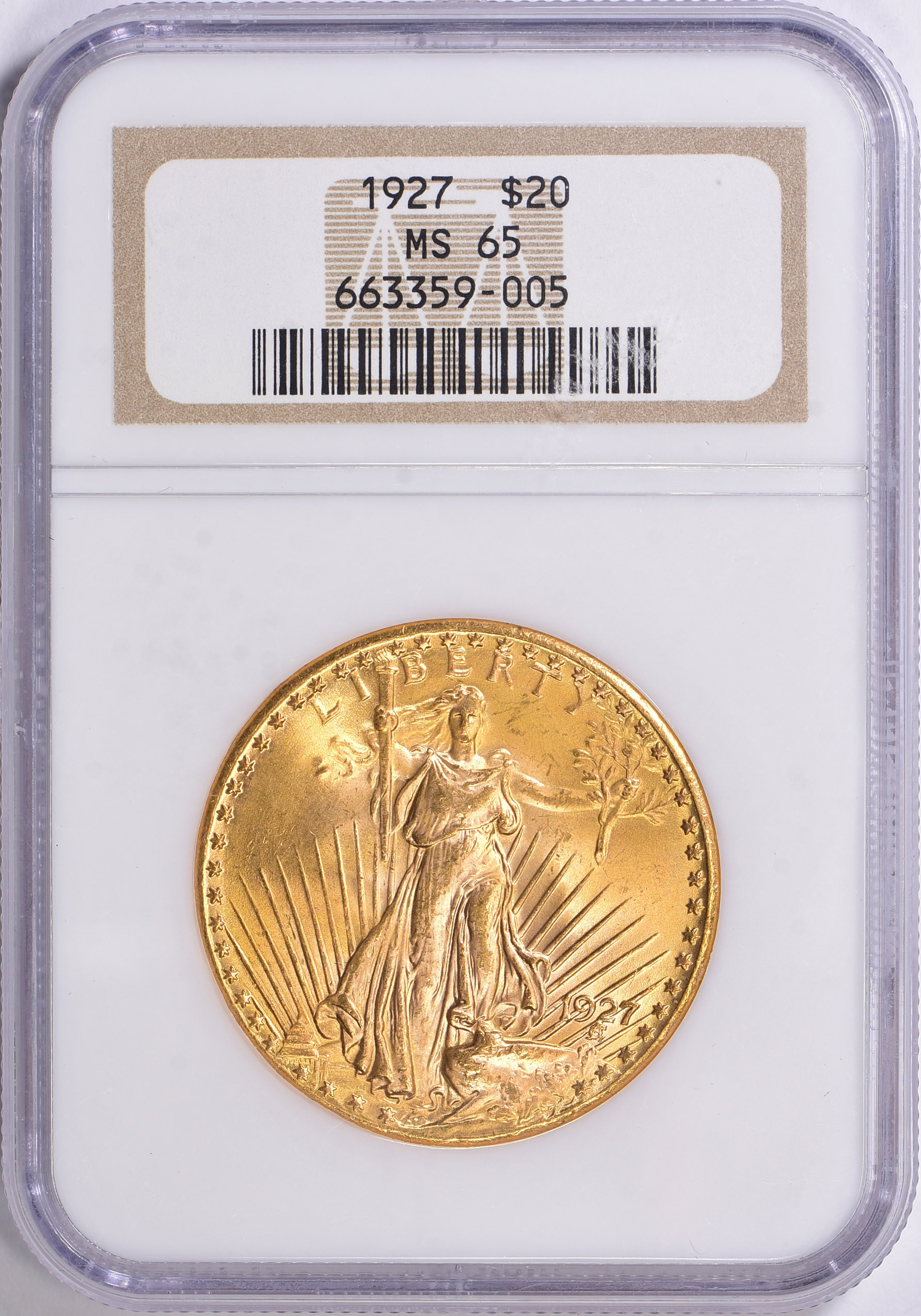 1927 Saint-Gaudens Gold Double Eagle NGC MS-65 (Item 1682318 ...