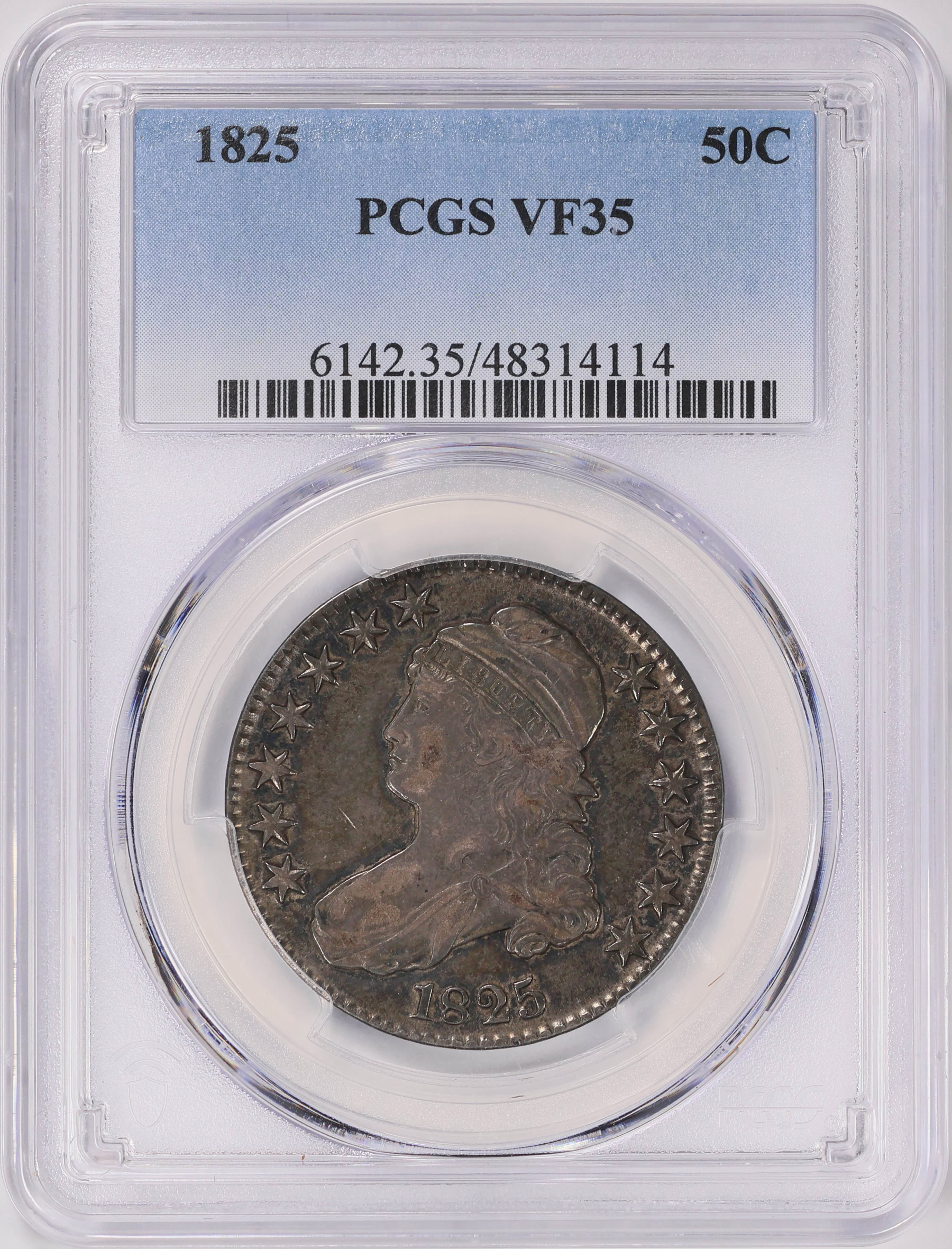 1825 Capped Bust Half Dollar PCGS VF-35 (Item 1683112) | GreatCollections Coin Auctions