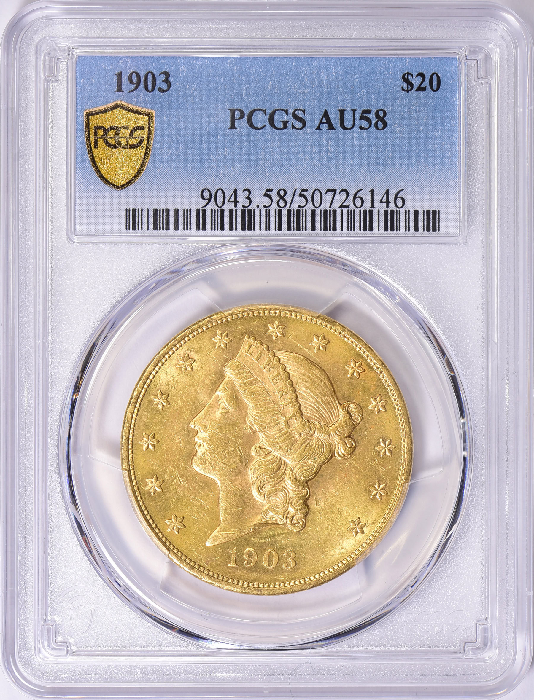 1903 Liberty Gold Double Eagle PCGS AU-58 (Item 1683277 ...