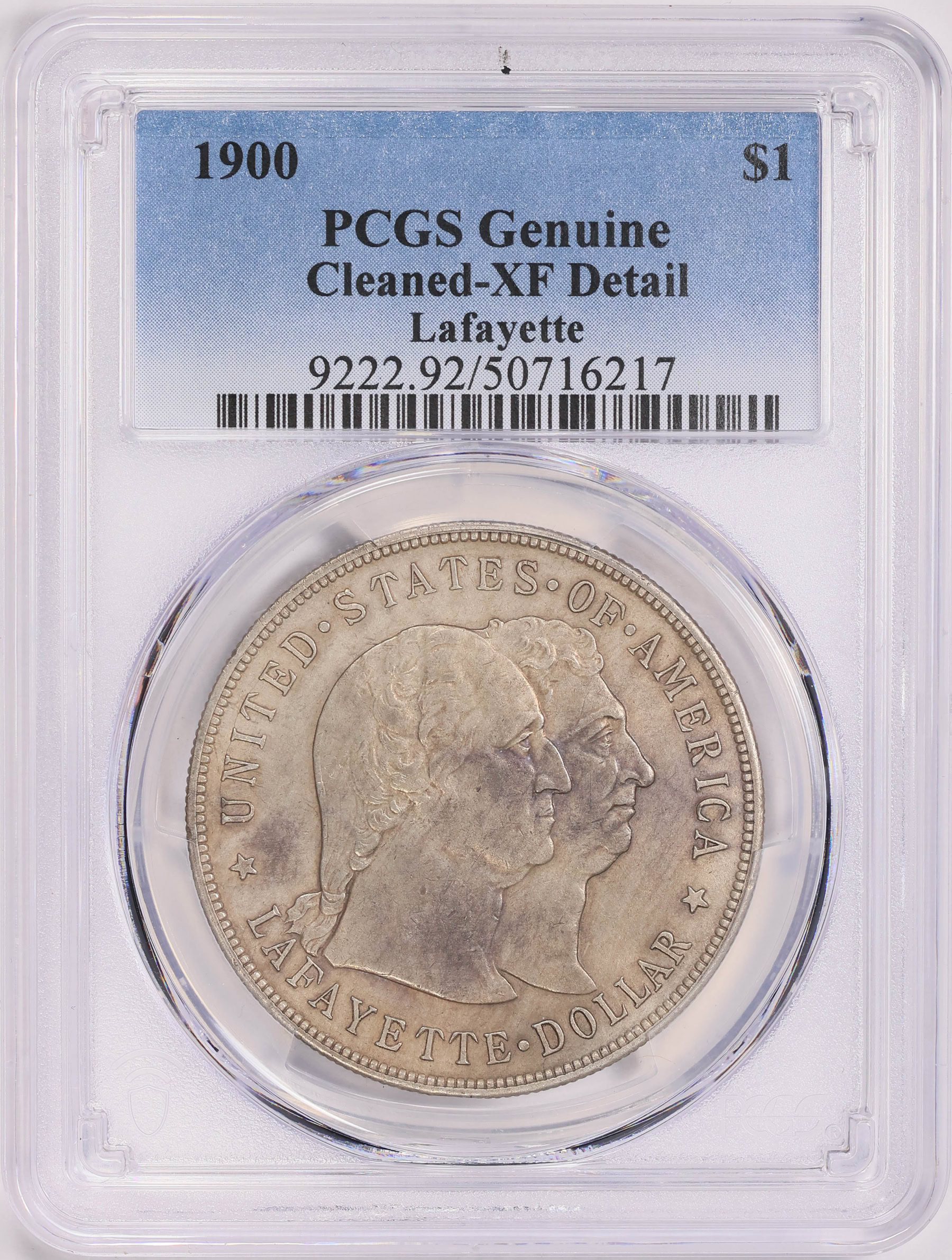 1900 Lafayette Dollar PCGS Genuine XF Details (Item 1683298) | GreatCollections Coin Auctions