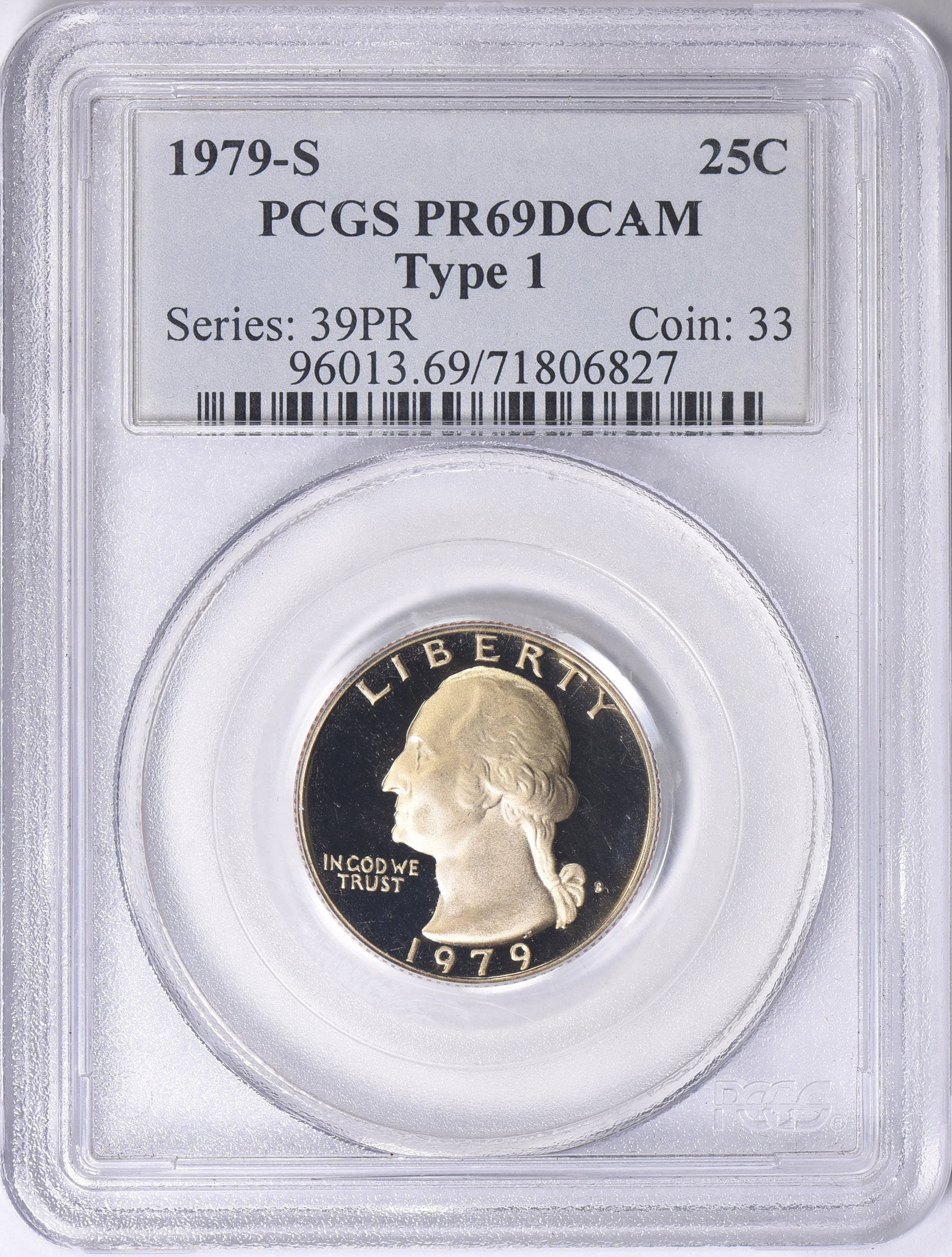1979-S Washington Quarter Type 1 PCGS Proof-69 DCAM (Item 1683446 ...