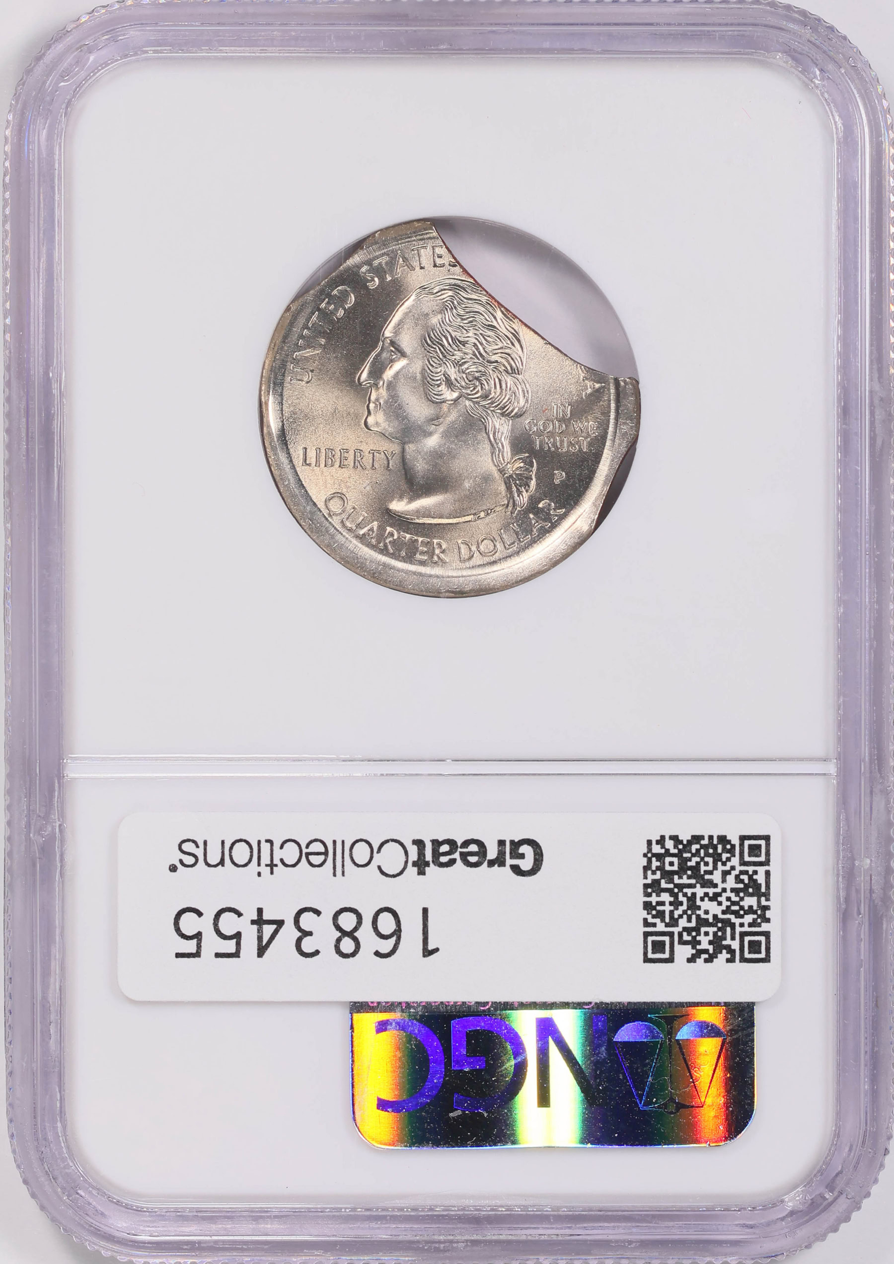 Mint Error 1999-P Georgia State Quarter Broadstruck With Triple Curved ...