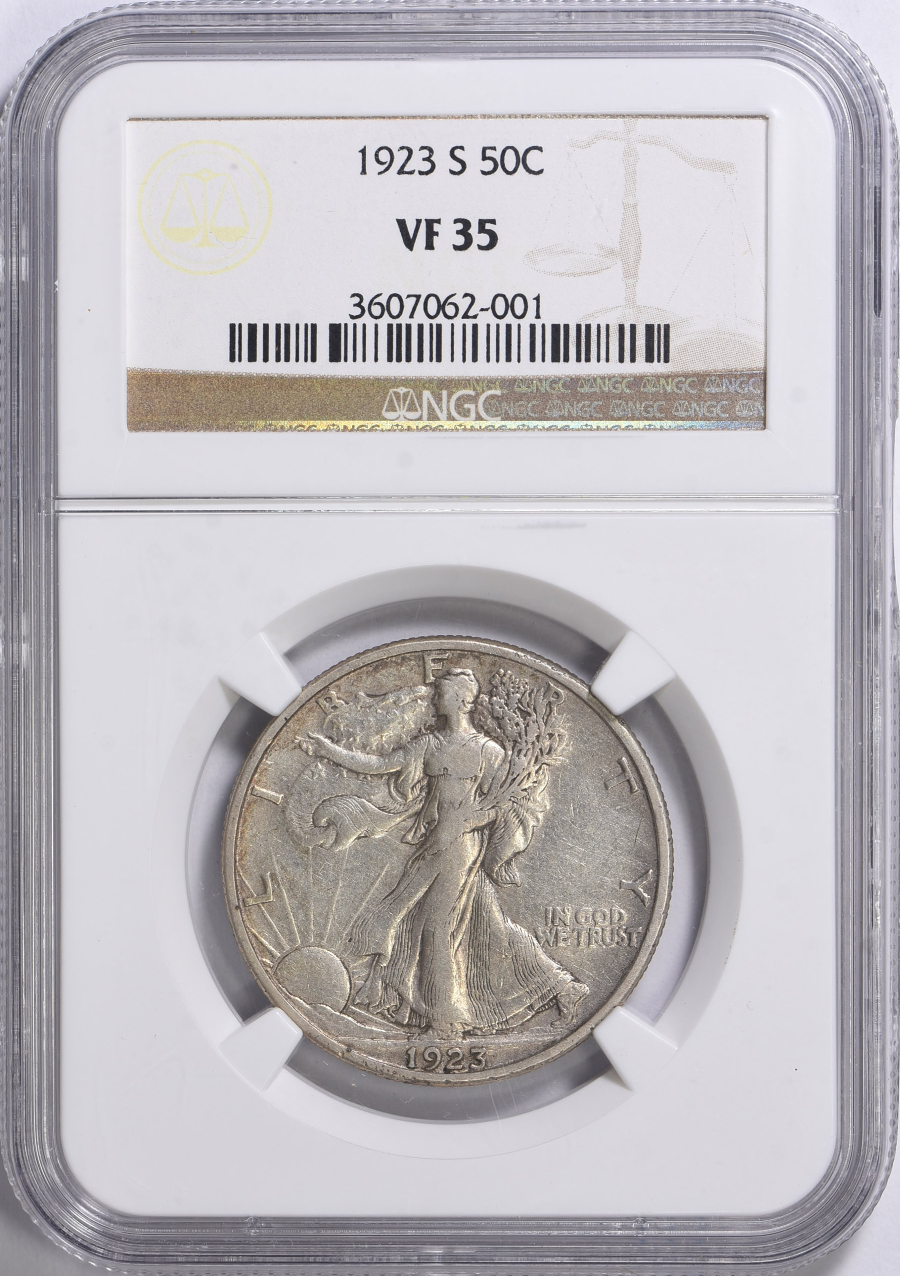 1923-S Walking Liberty Half Dollar NGC VF-35 (Item 1683723 ...