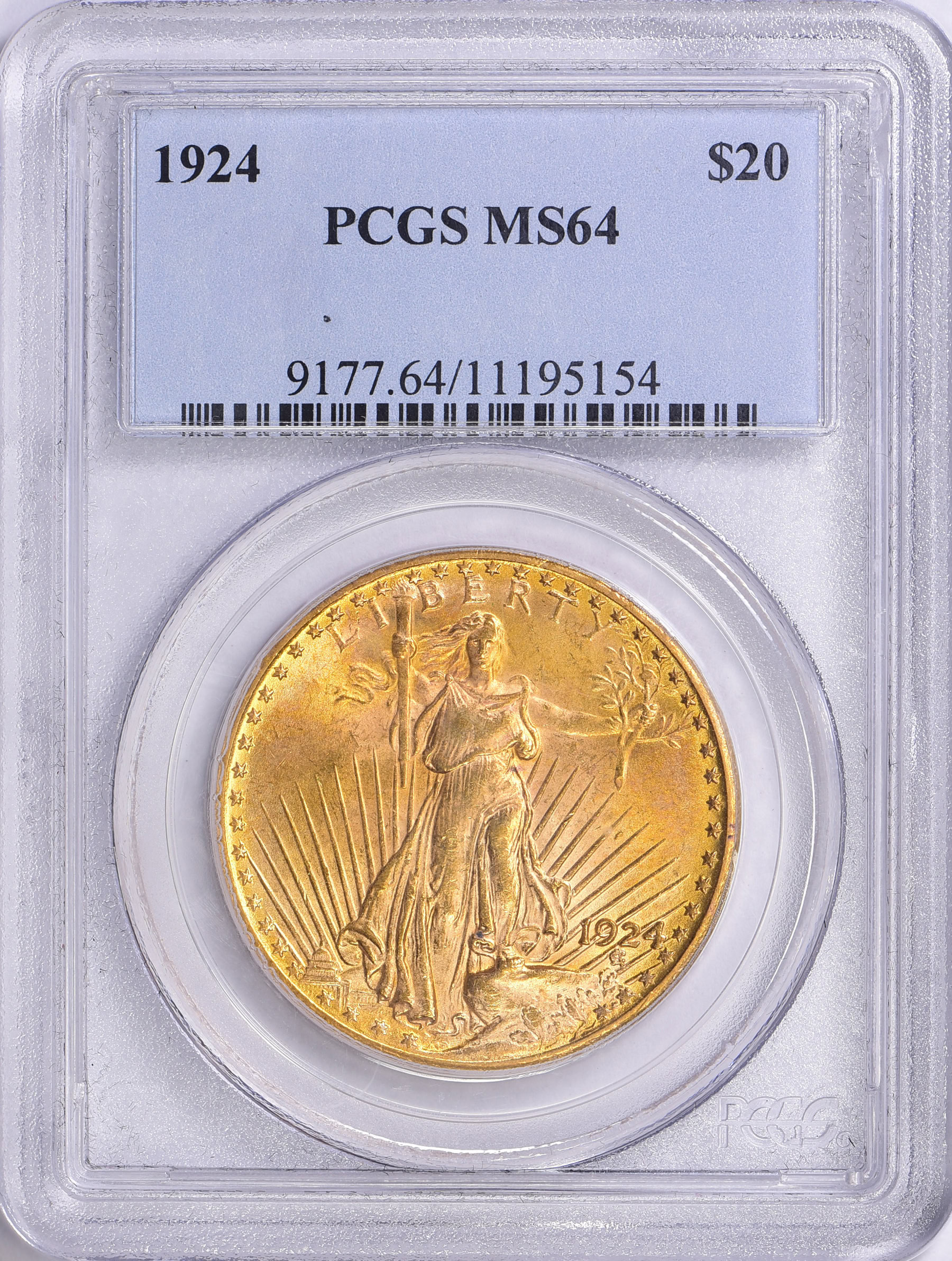 1924 Saint-Gaudens Gold Double Eagle PCGS MS-64 (Item 1683797) | GreatCollections Coin Auctions