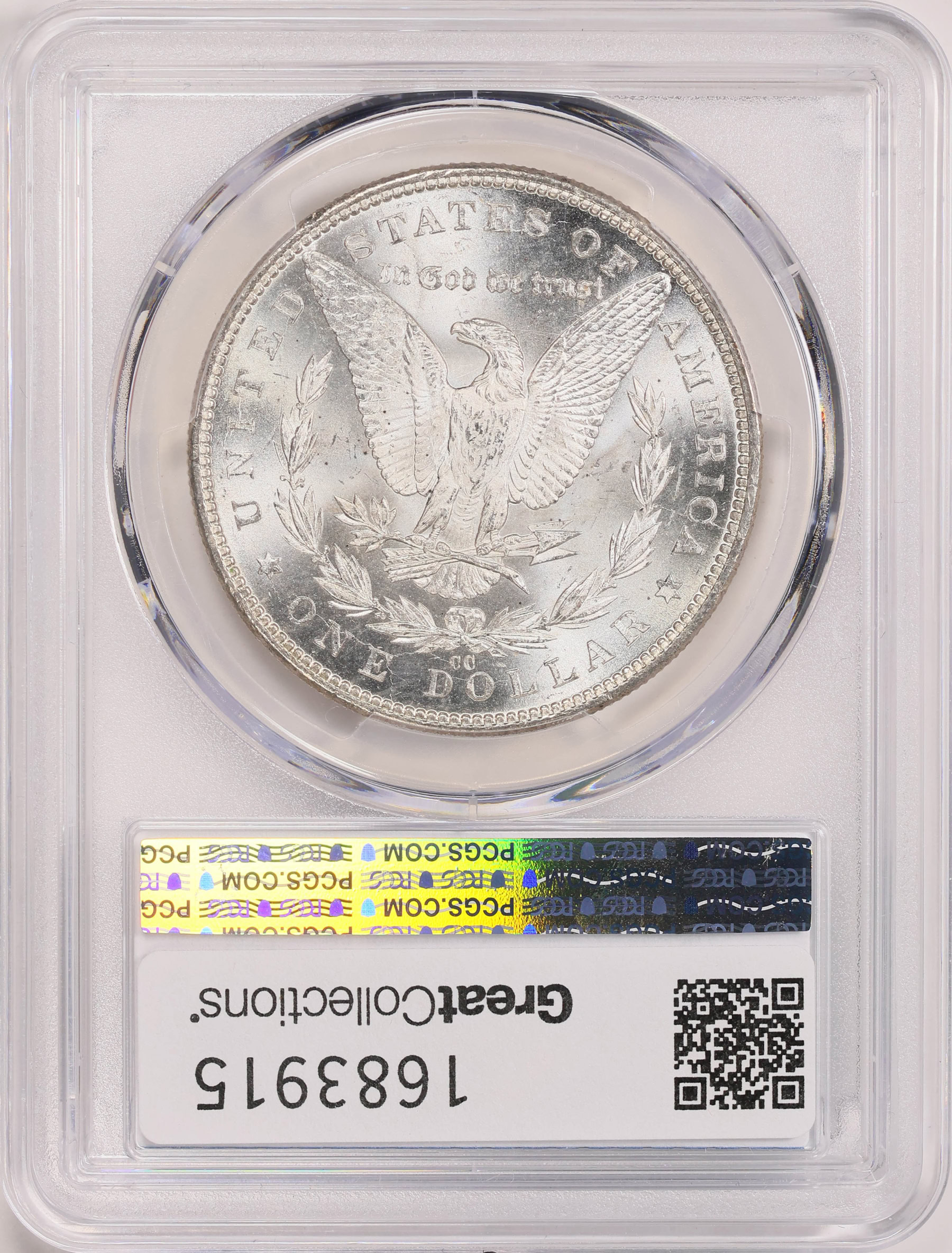 1890-CC Morgan Silver Dollar PCGS MS-63 (CAC Green) (Item 1683915) | GreatCollections Coin Auctions