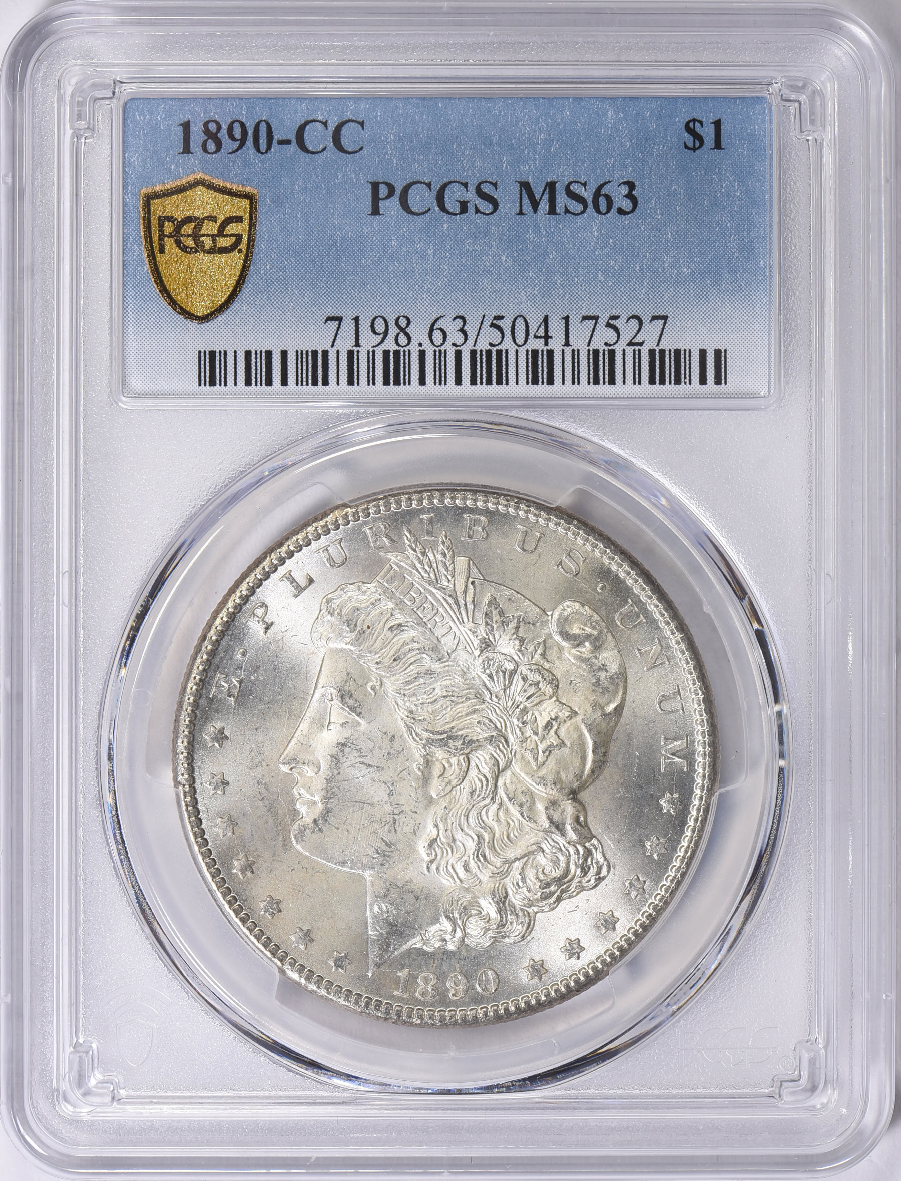1890-CC Morgan Silver Dollar PCGS MS-63 (Item 1683918) | GreatCollections Coin Auctions