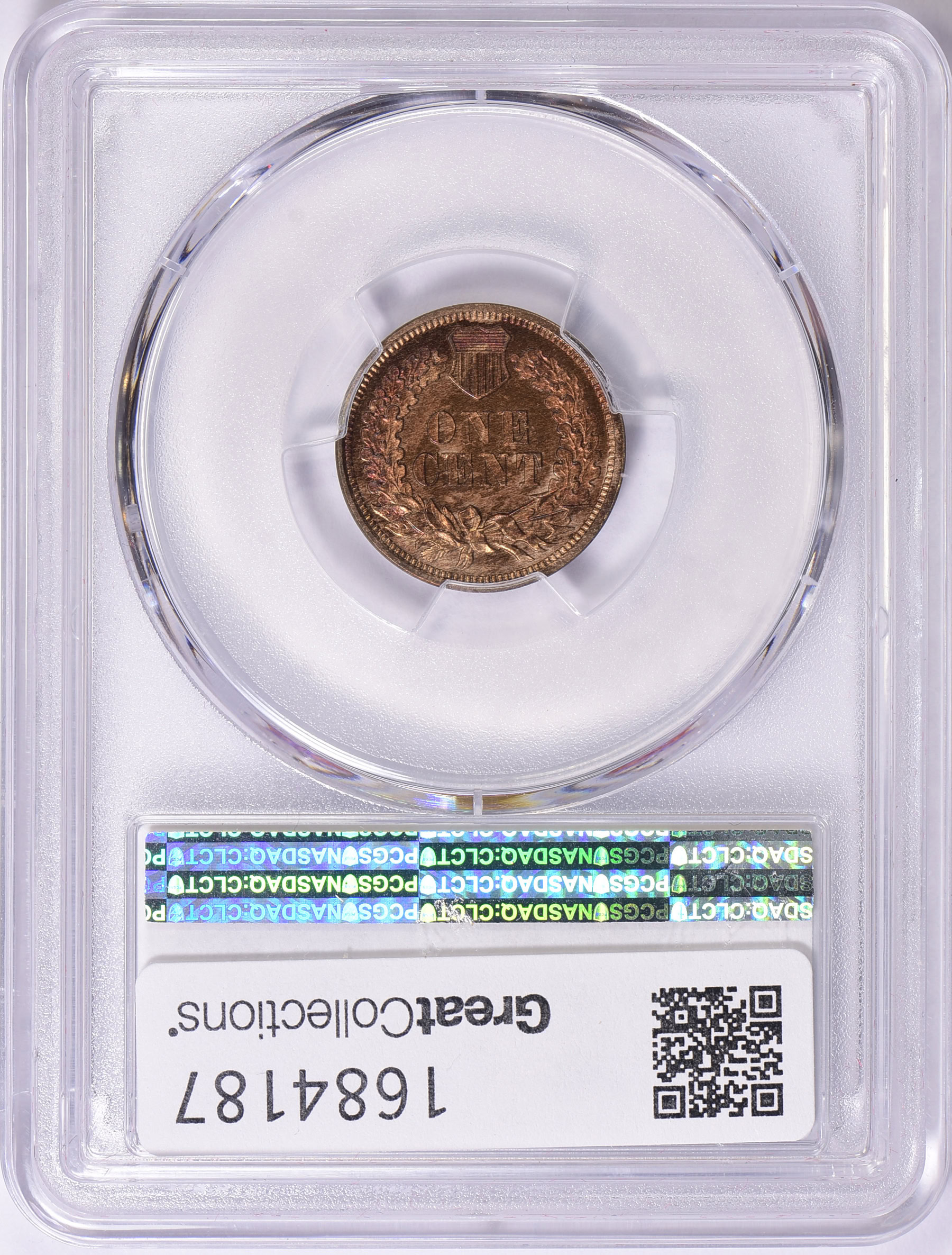1867 Indian Cent PCGS Proof-66 RB (Toned) (The Larry Shepherd ...