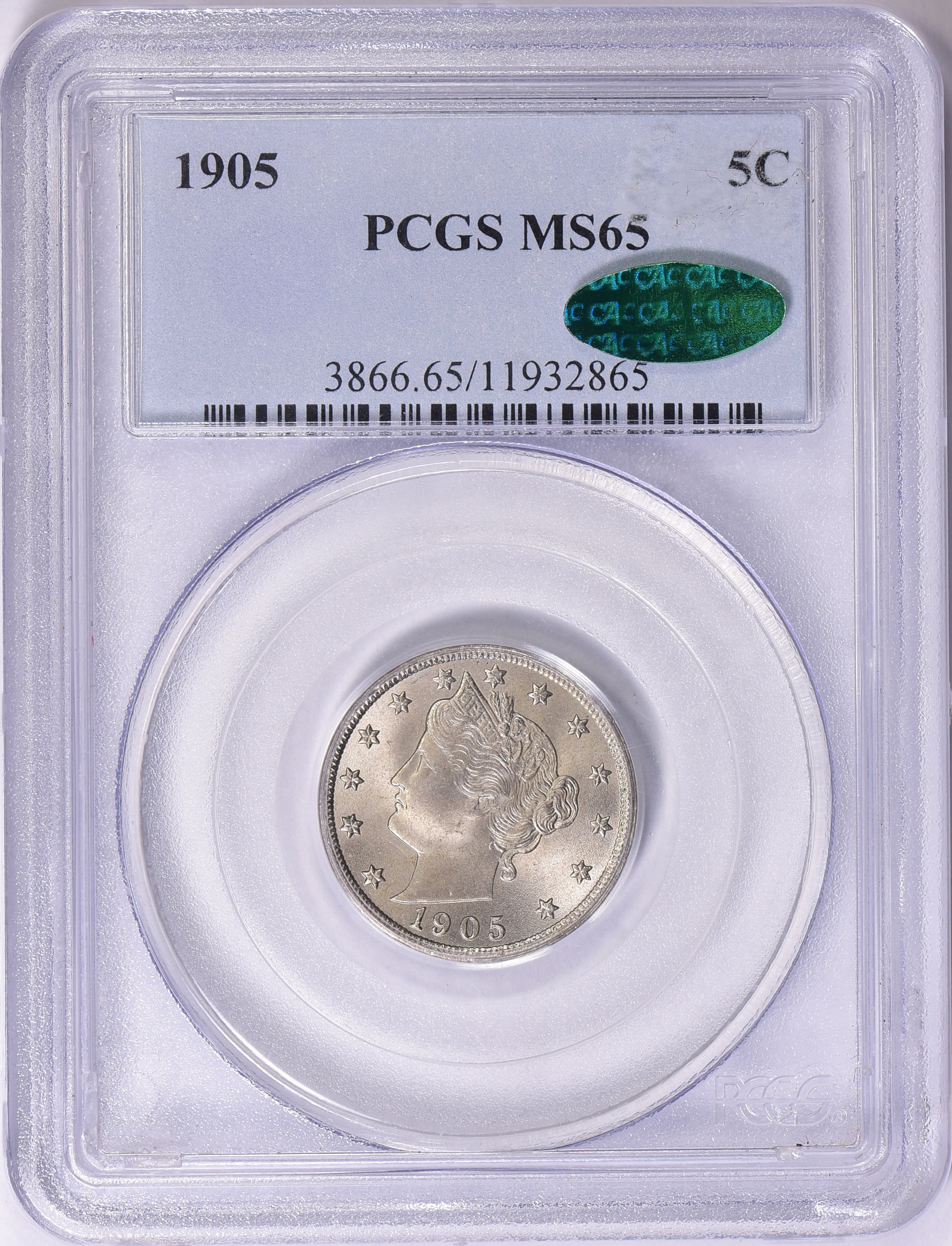 1905 Liberty Nickel PCGS MS-65 (CAC Green) (Item 1684491 ...