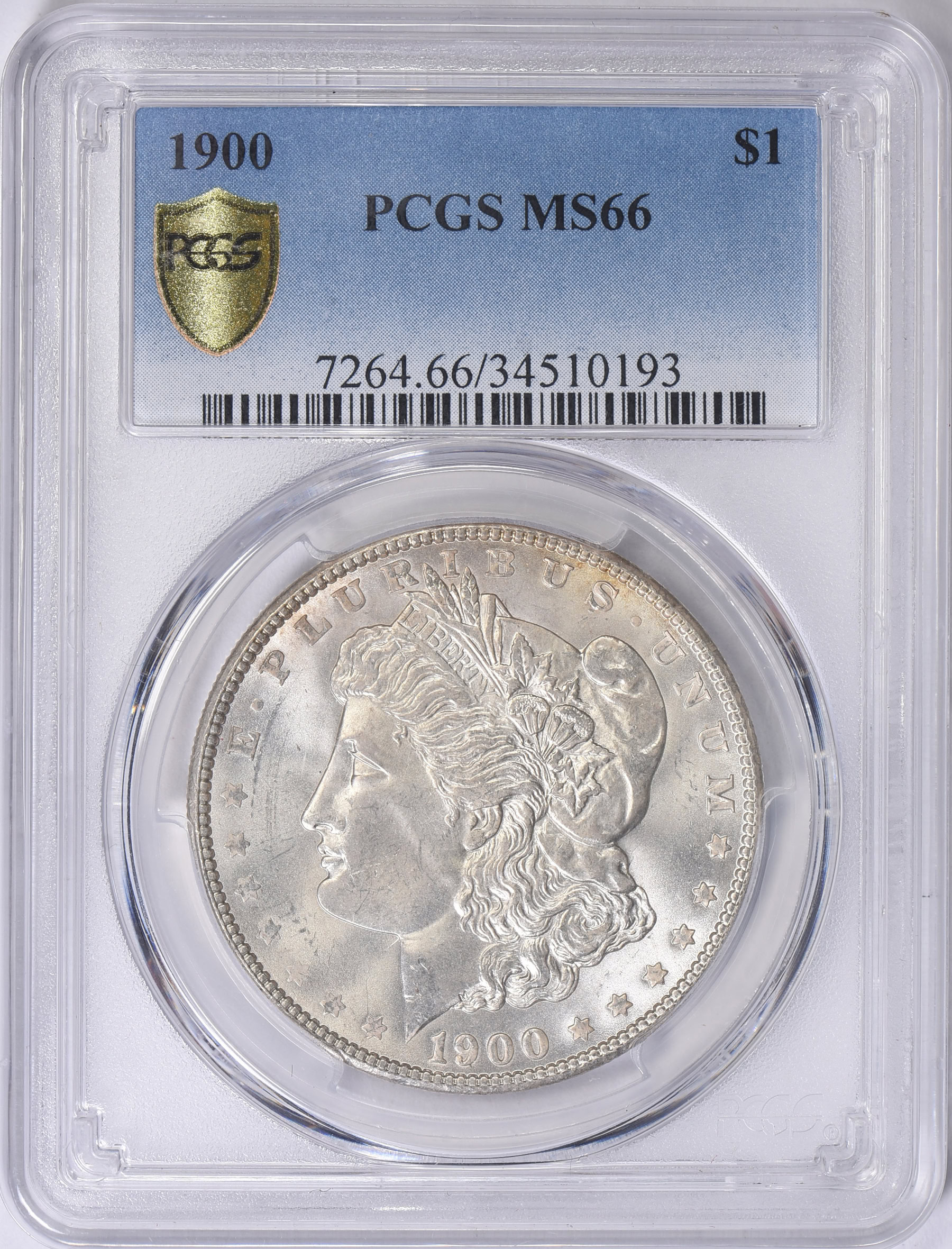 1900 Morgan Silver Dollar PCGS MS-66 (Item 1684594) | GreatCollections ...