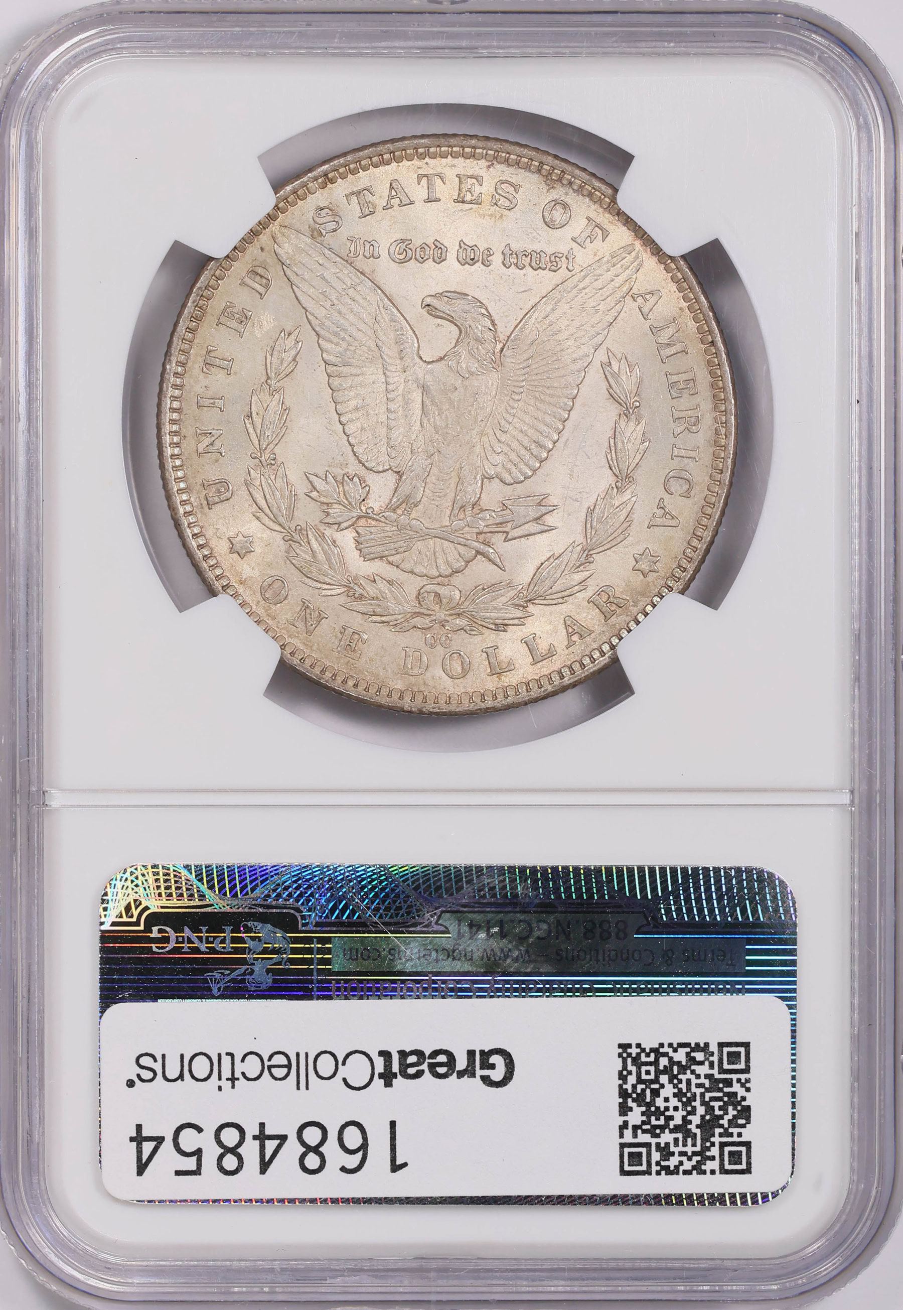 1891-CC Morgan Silver Dollar Spitting Eagle VAM-3 Top 100 NGC AU-58 (Item 1684854 ...