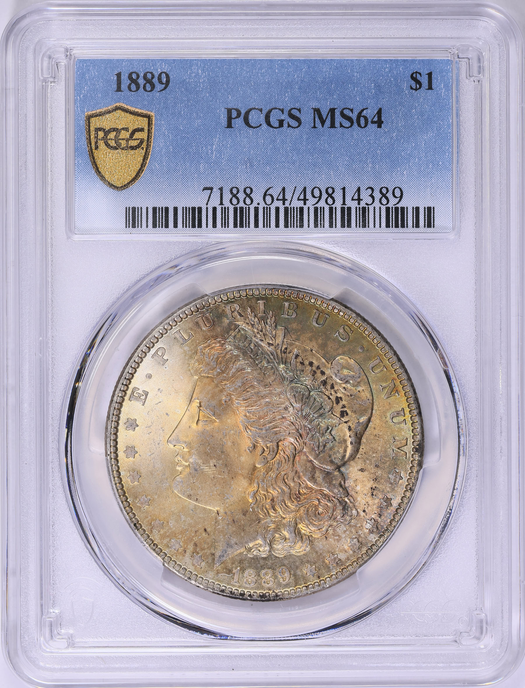 1889 Morgan Silver Dollar PCGS MS-64 (Toned) (Item 1684874 ...