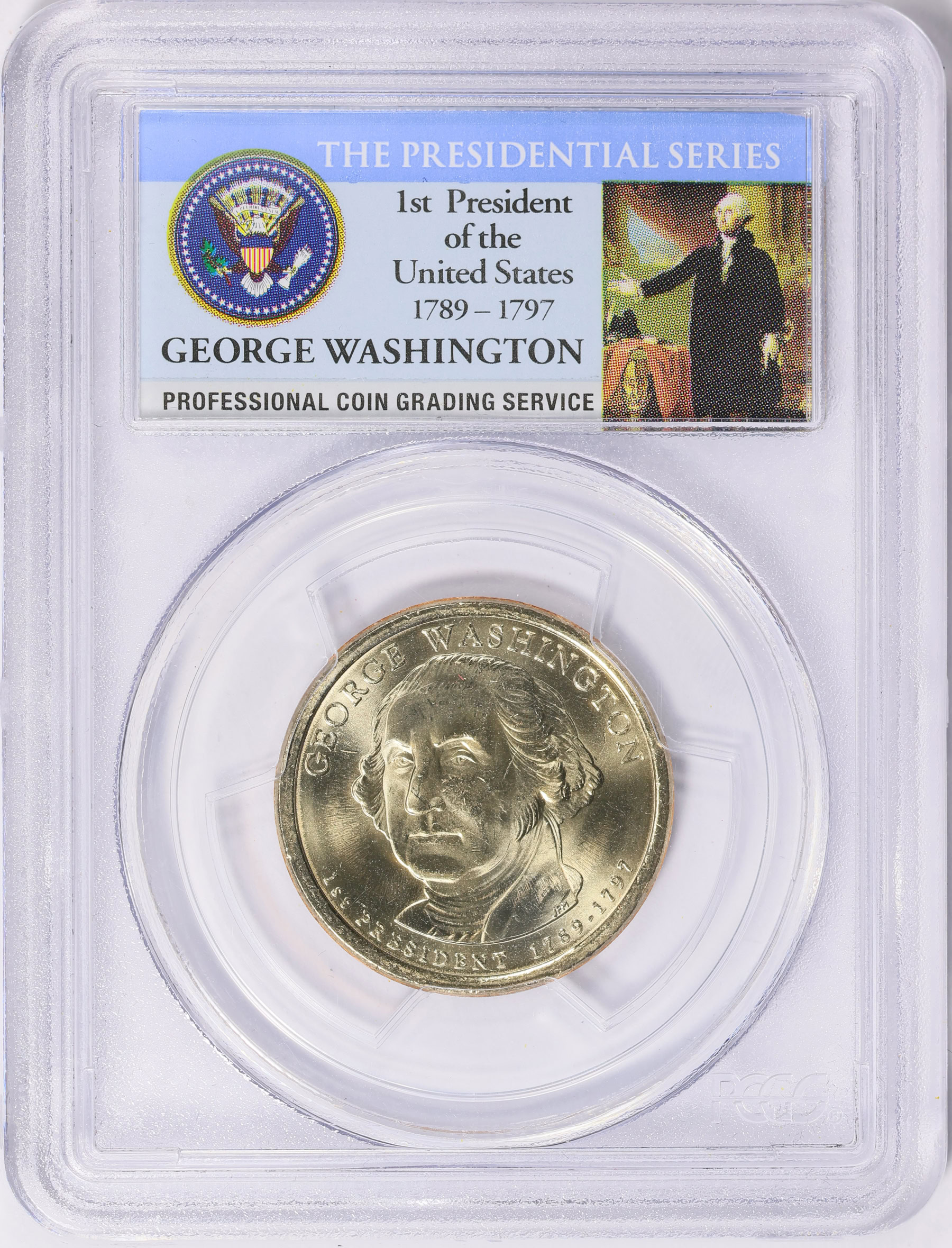 Mint Error (2007) Presidential Dollar George Washington Missing Edge ...