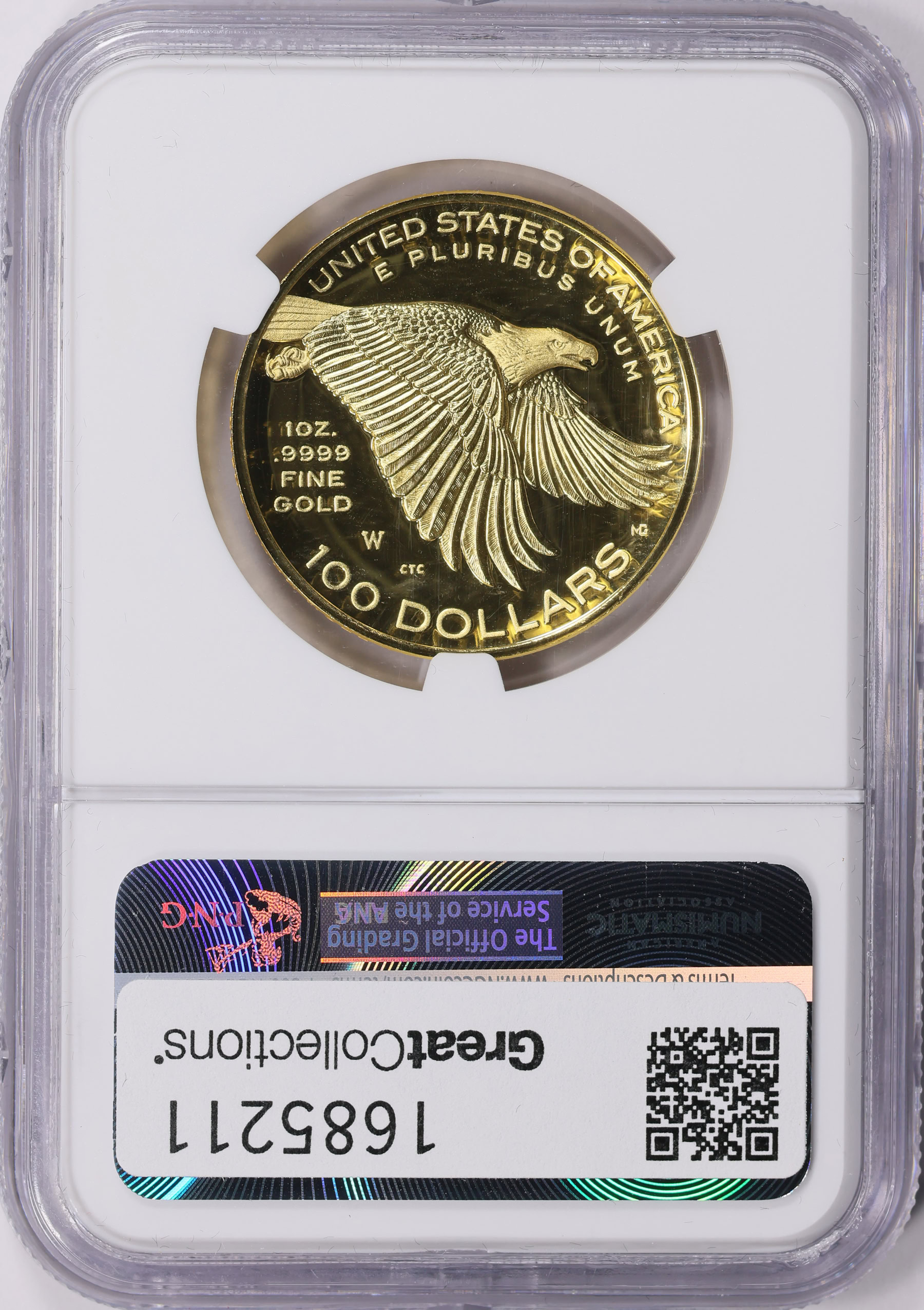 2017-W Gold $100 American Liberty High Relief 225th Anniversary U.S ...