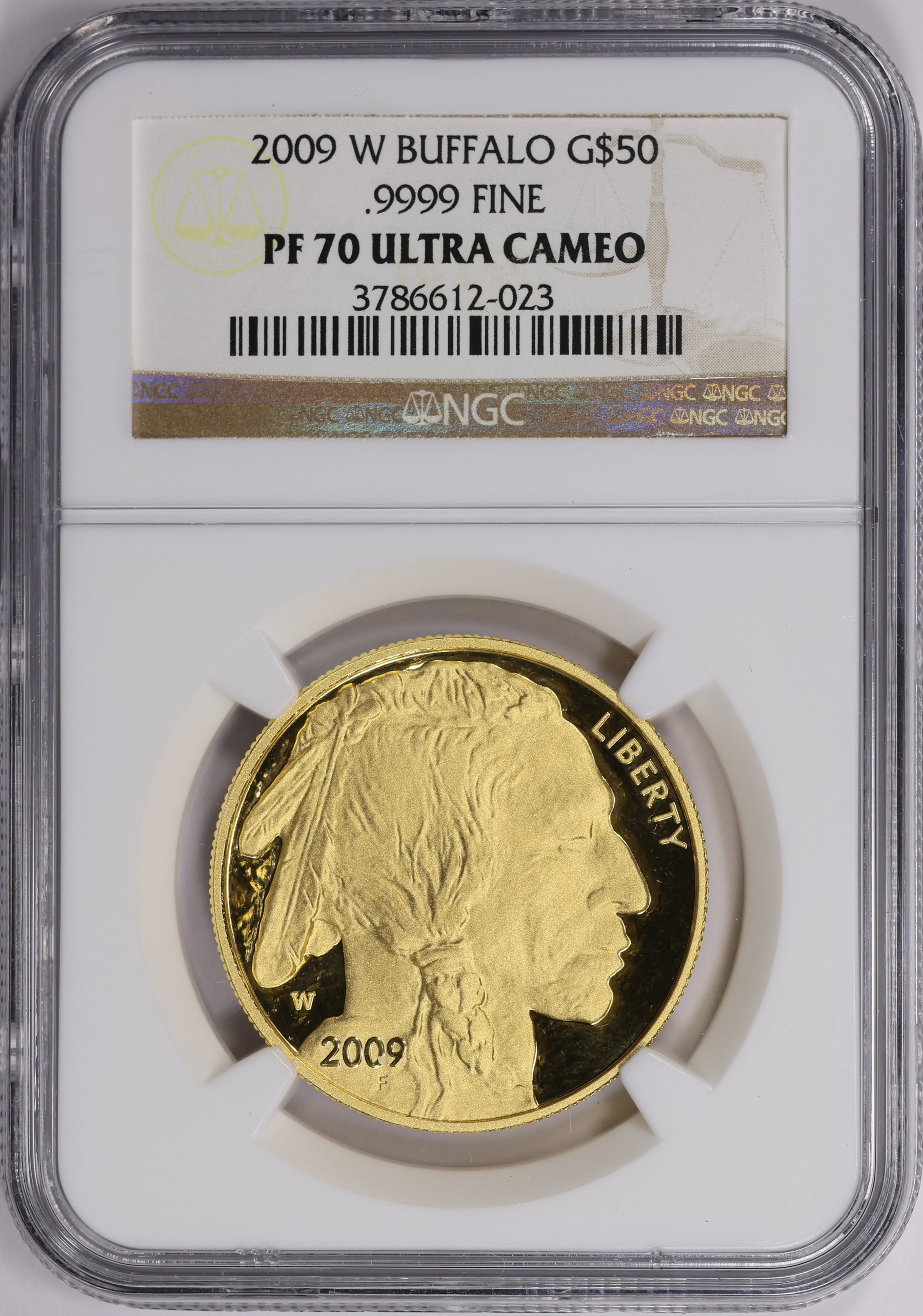 2009-W $50 One-Ounce Gold American Buffalo NGC Proof-70 UC (Item 1685215) | GreatCollections ...