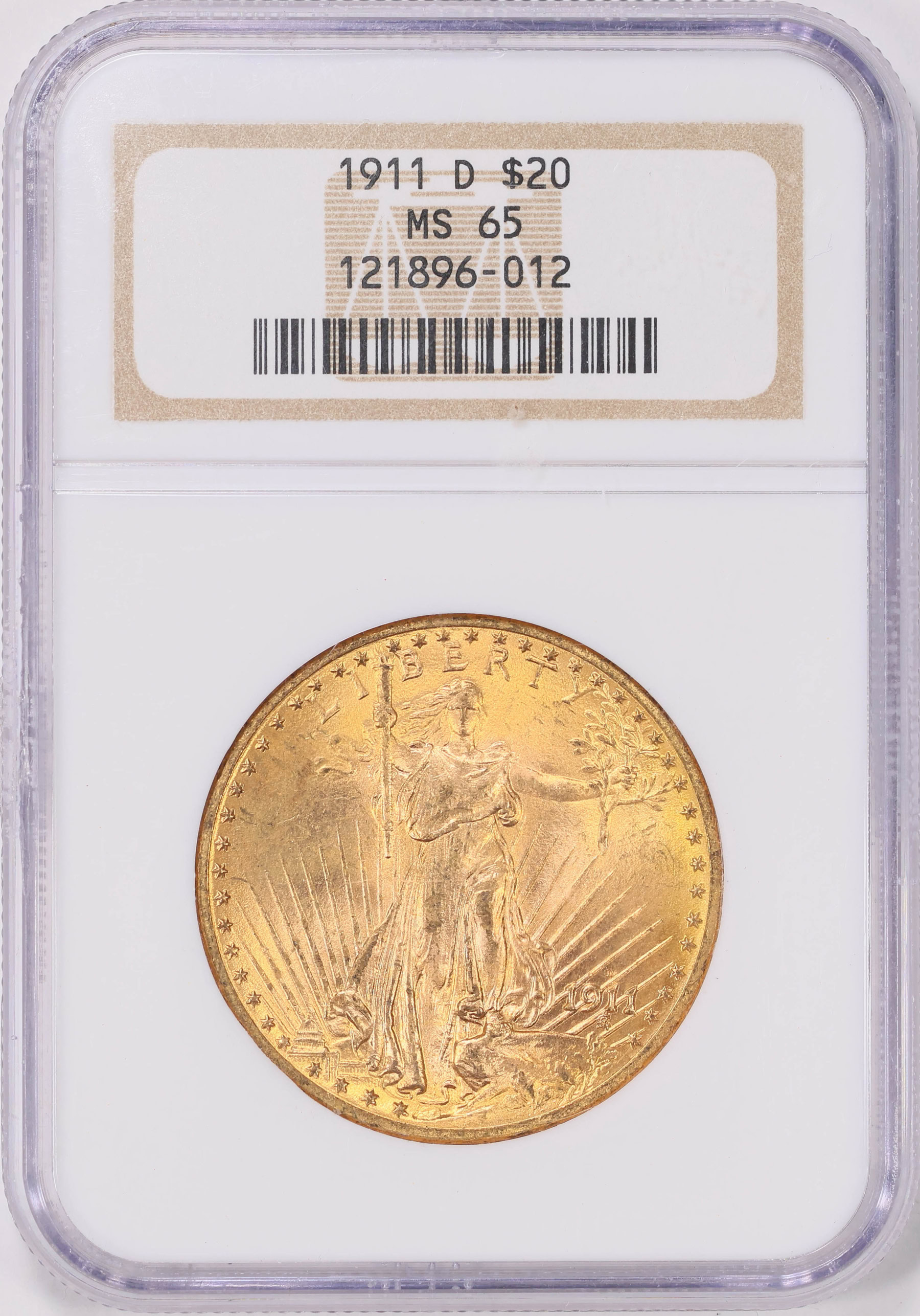 1911-D Saint-Gaudens Gold Double Eagle NGC MS-65 (Item 1686002 ...