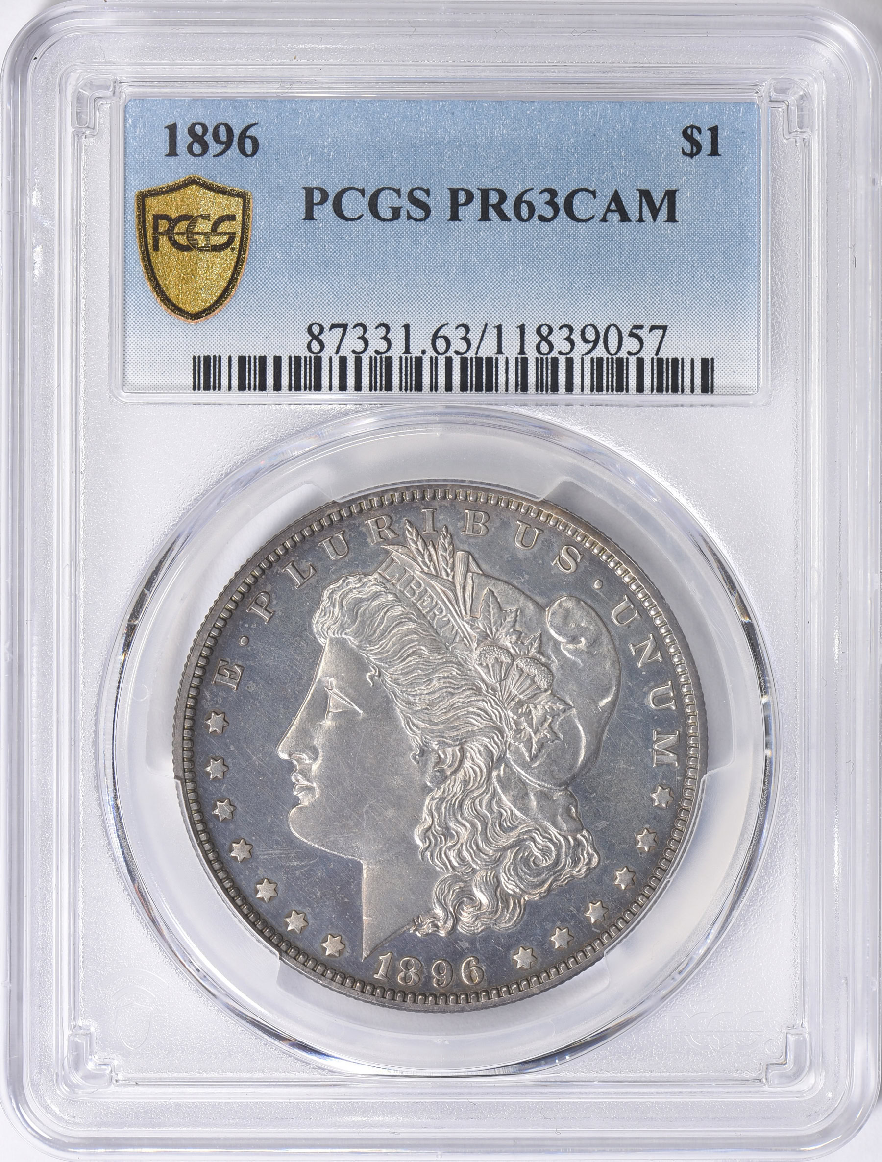 1896 Morgan Silver Dollar PCGS Proof-63 CAMEO (Item 1686374 ...