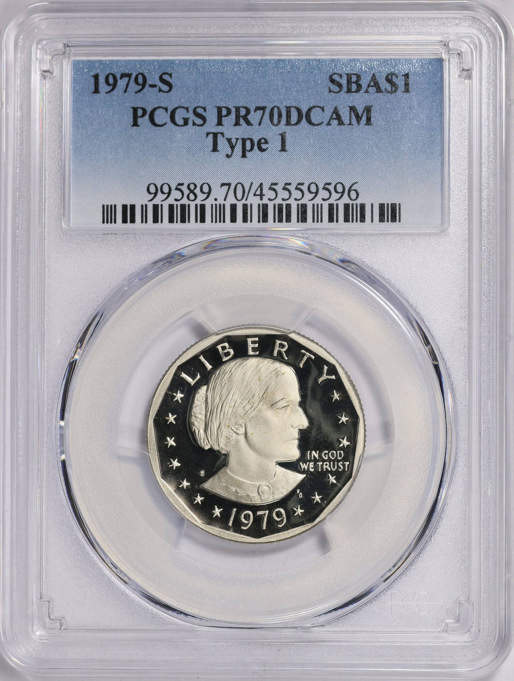 1979-S Susan B. Anthony Dollar Type 1 PCGS Proof-70 DCAM (Item 1686716 ...